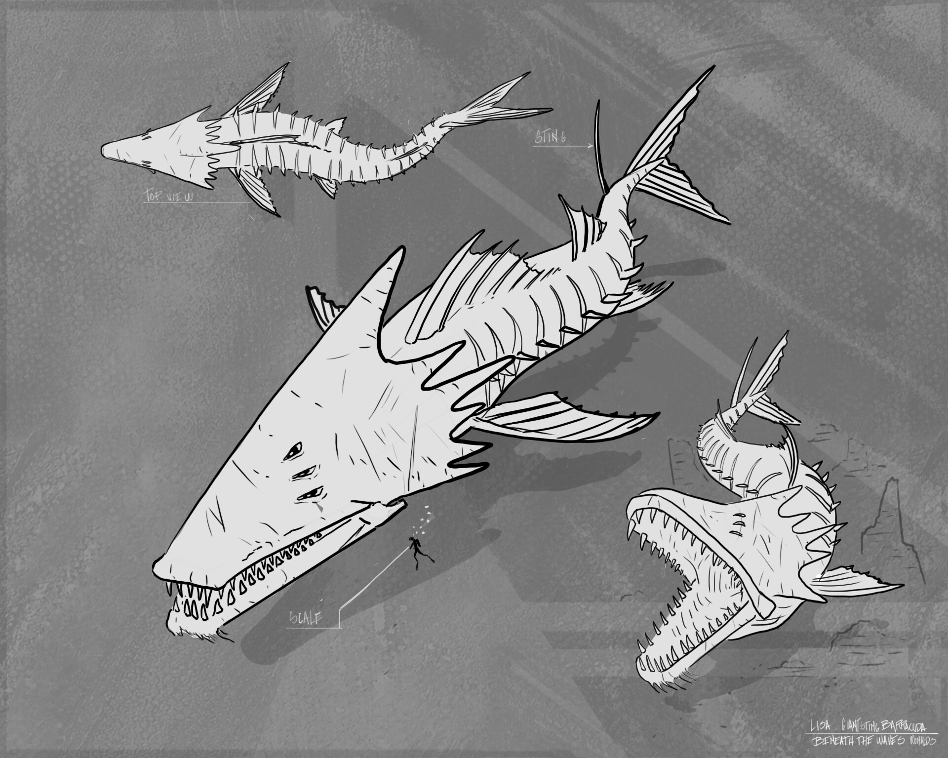 Ronald Segovia - Beneath the waves Arstation Challenge