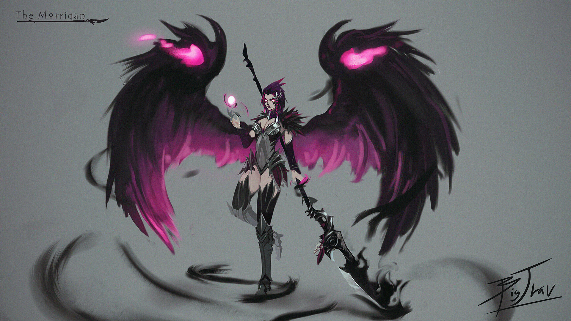 Adrian Contreras (BigTrav) - The Morrigan Splash Art