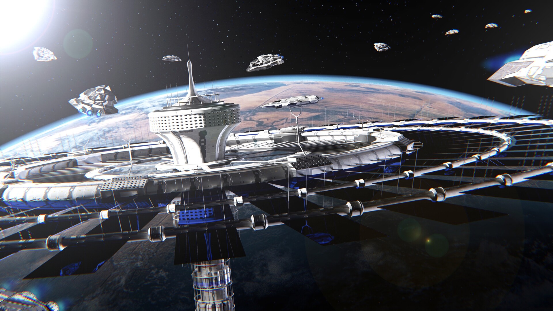 ArtStation - Sci-Fi Space Station