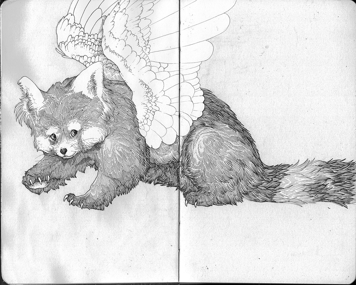 ArtStation - red panda wings