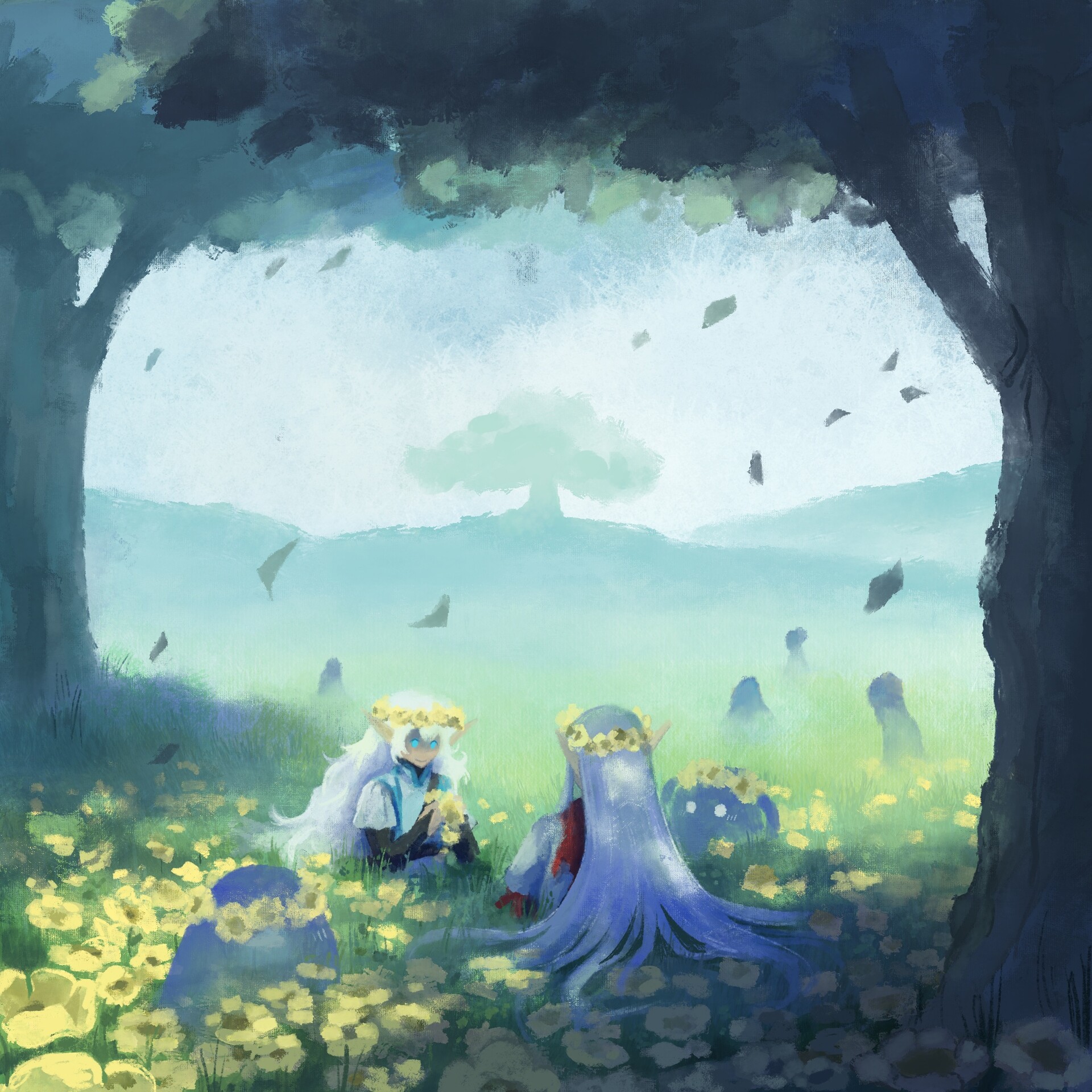 ArtStation - Flower field