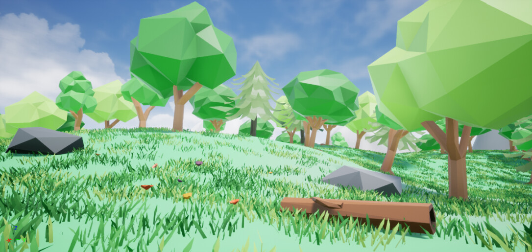ArtStation - Low poly forest