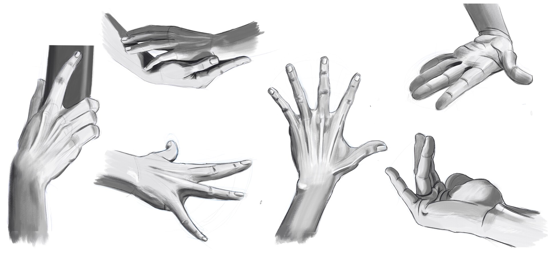 ArtStation - Hand studies