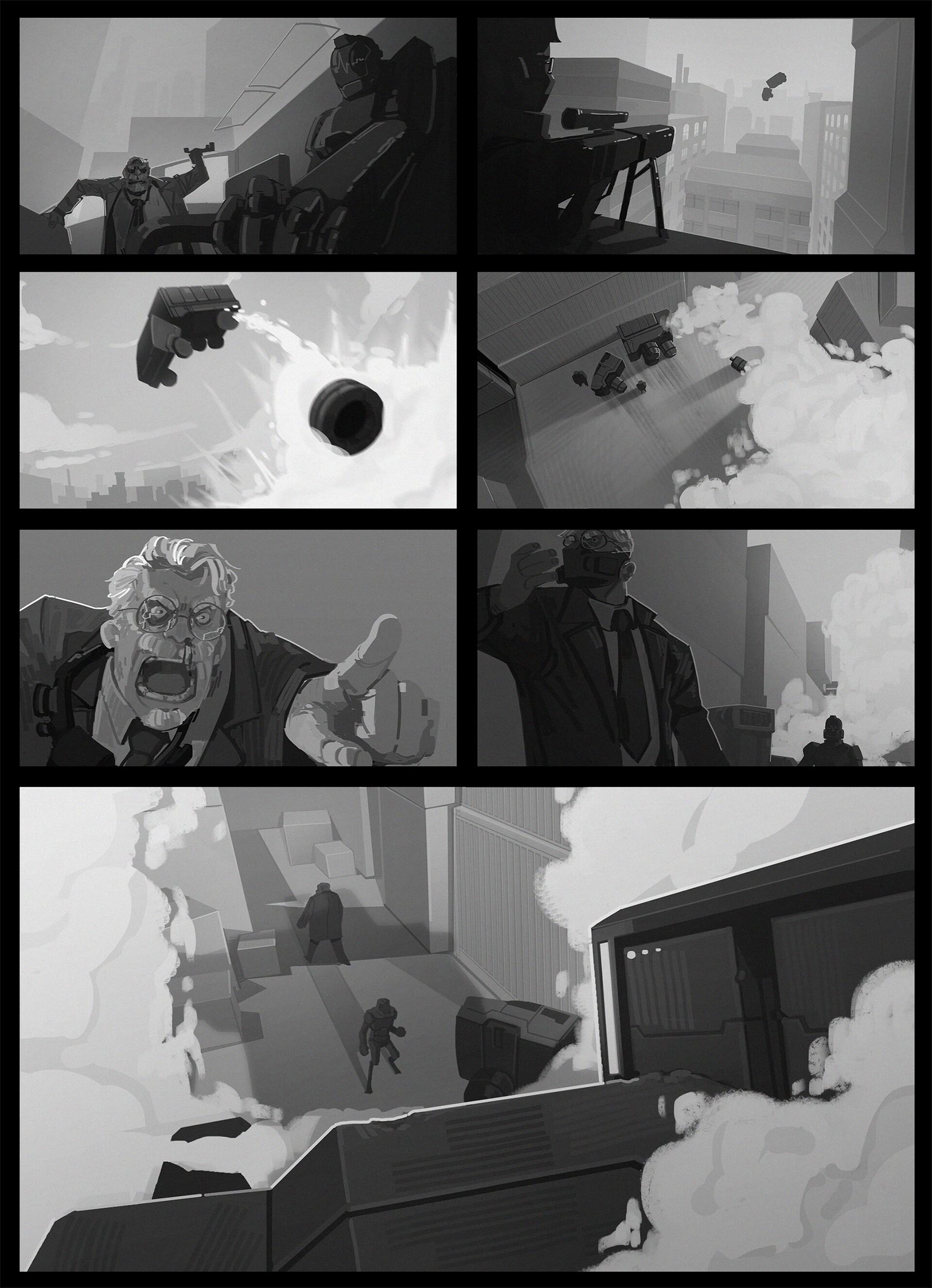 ArtStation - Neon Lights - Story Board