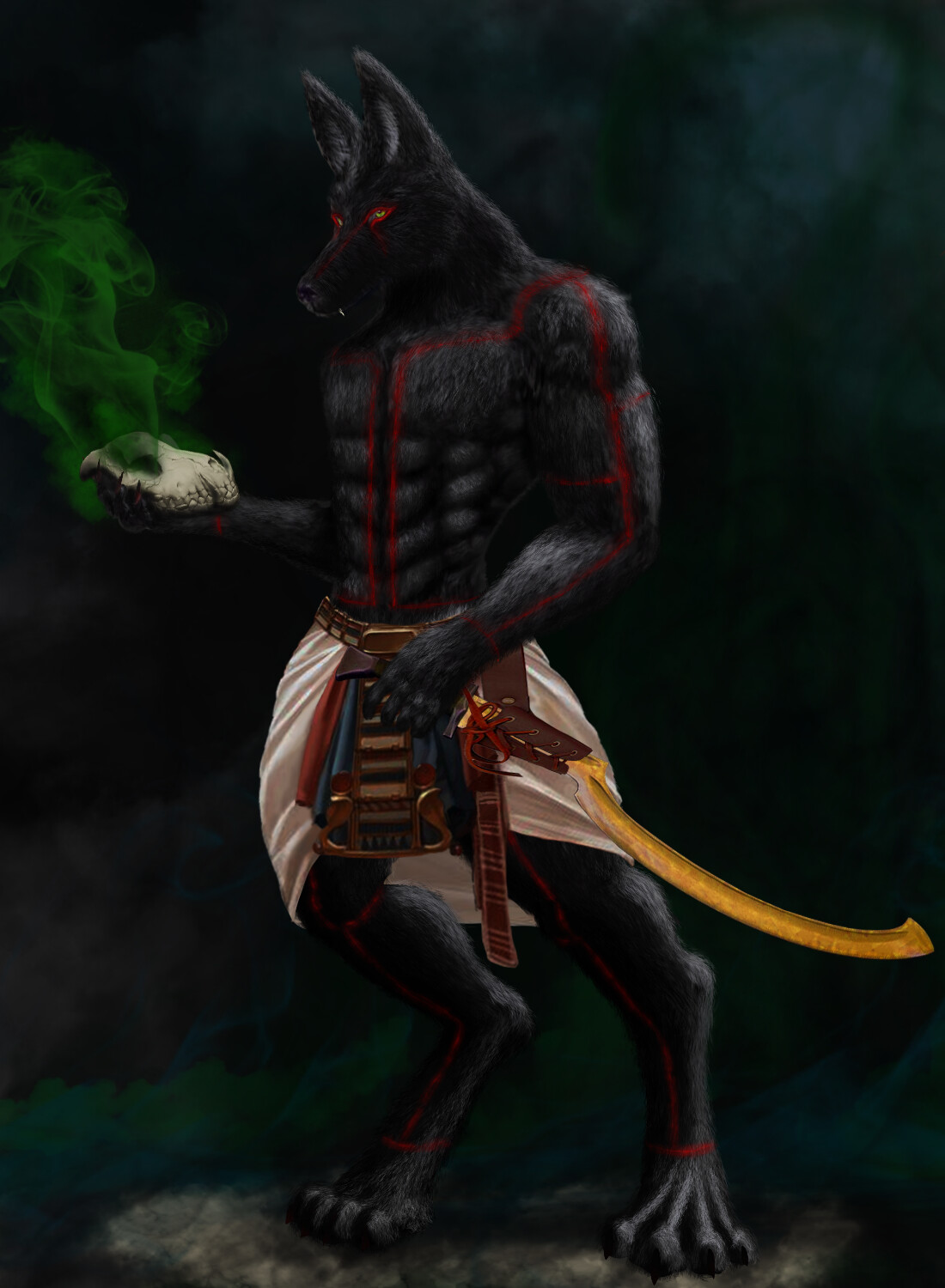 ArtStation - Character Commmission, "Anubite"