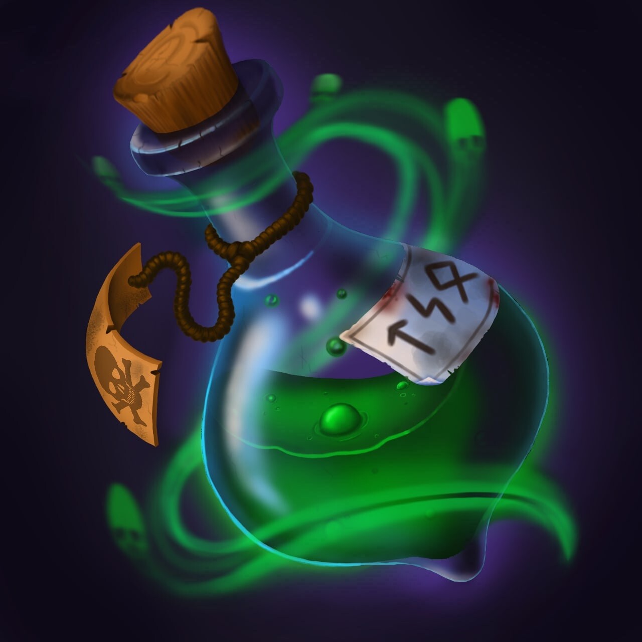 ArtStation - casual magical potion bottle