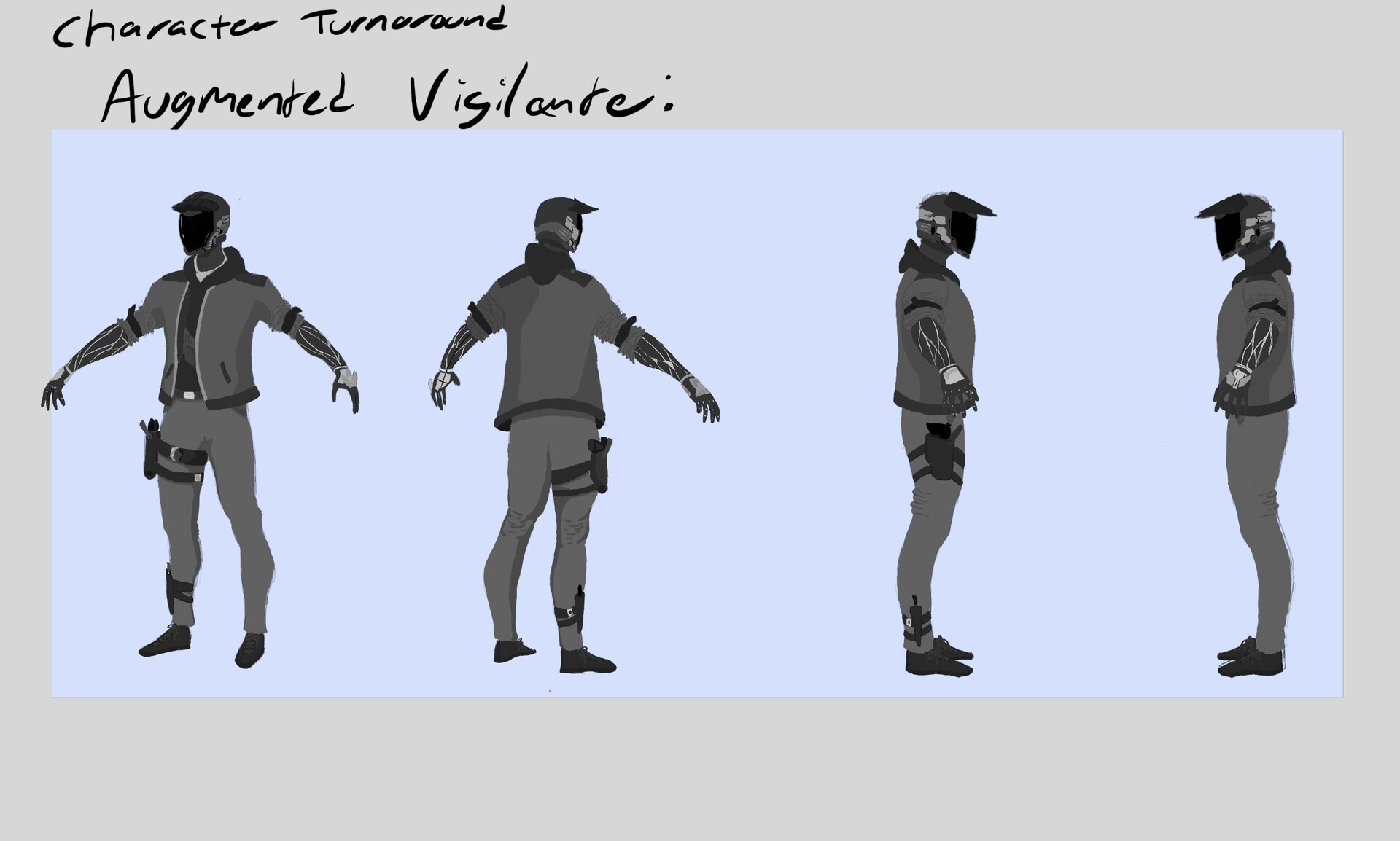 ArtStation - Cybernetic Vigilante Character Design | 3D Character ...