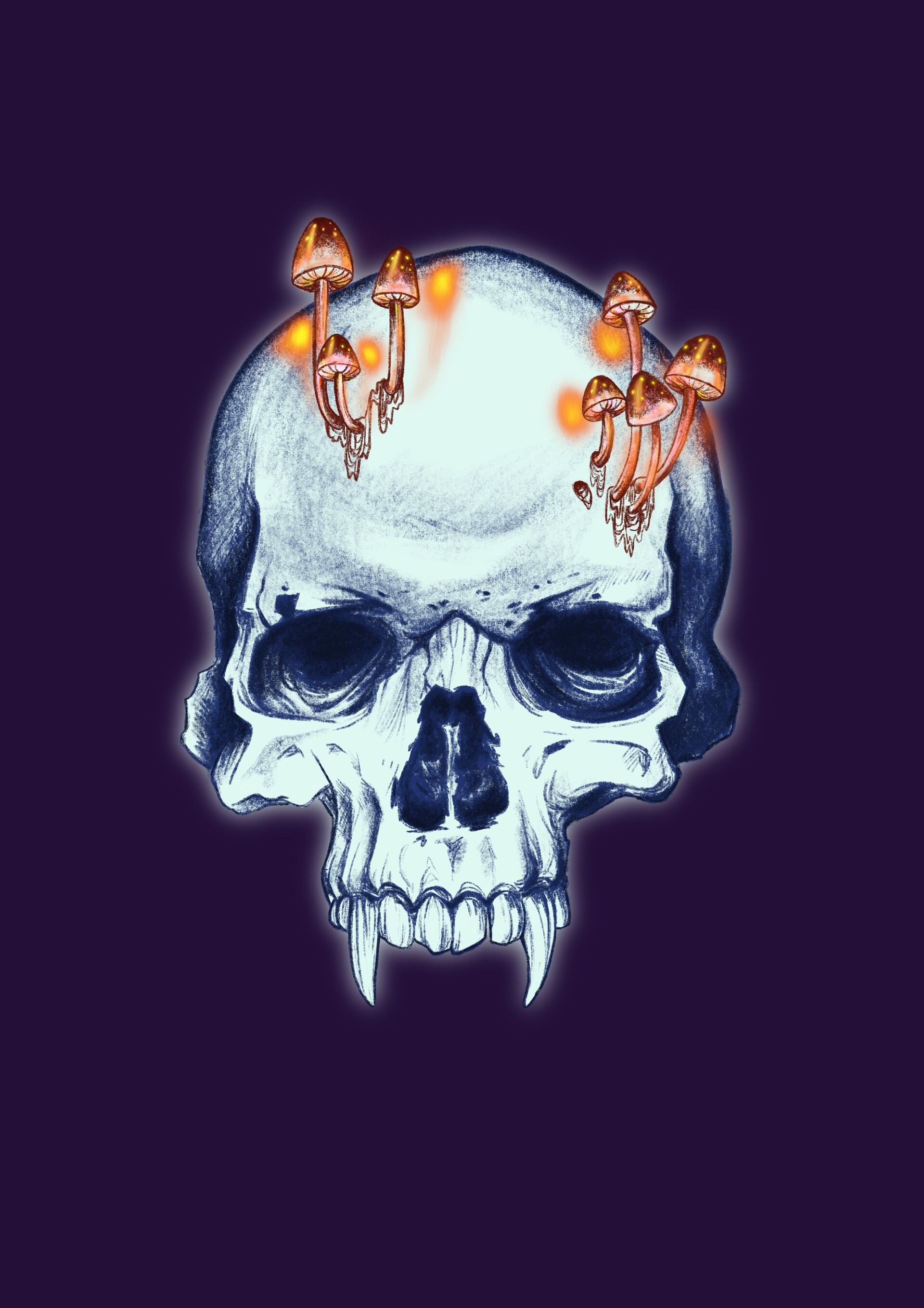 ArtStation - Skull drawing