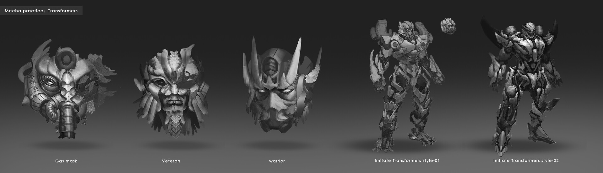 ArtStation - Mecha practice：Transformers