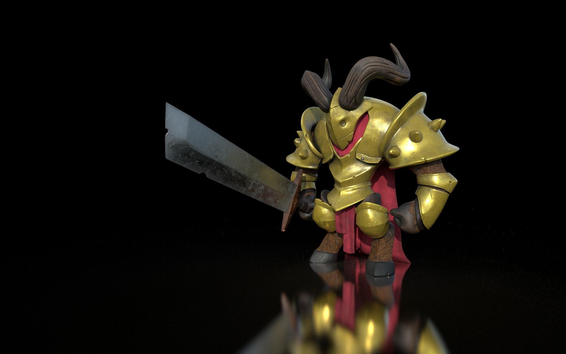 ArtStation - Golden warrior