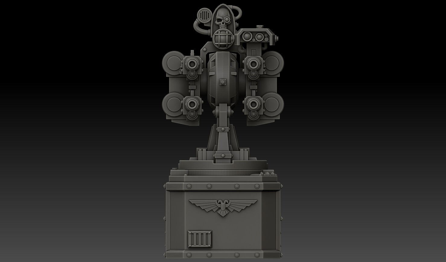 ArtStation - Warhammer 40k - Aegis Quad gun