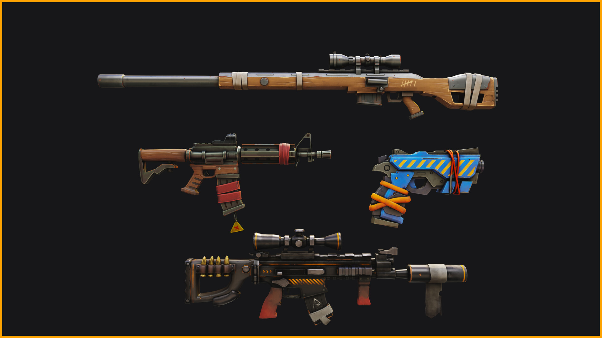 ArtStation - stylized gun pack series