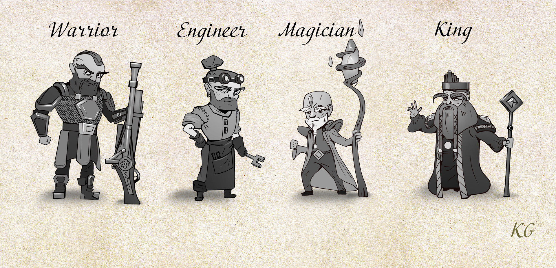 ArtStation - dwarves ( concept )