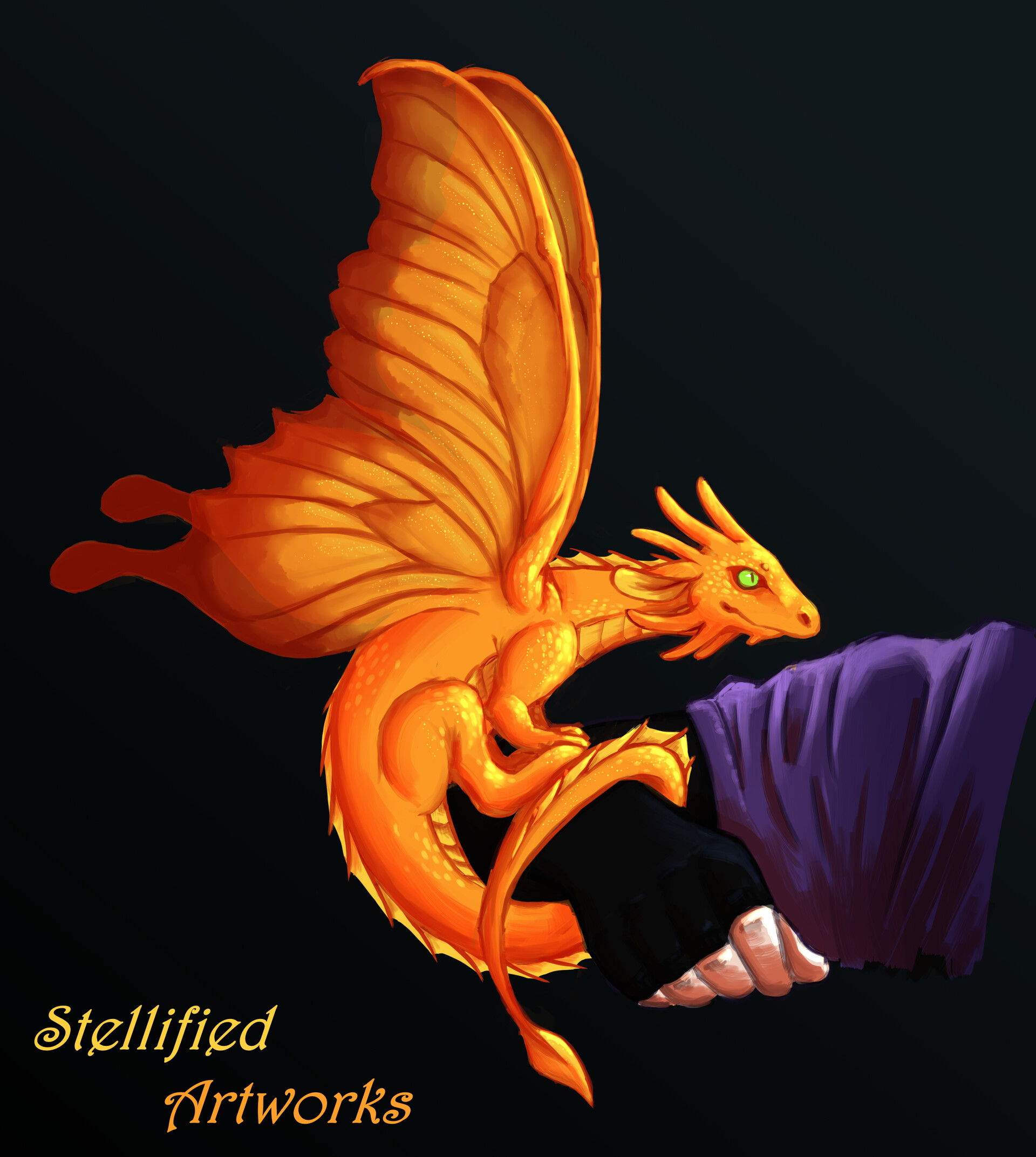 ArtStation - Glitters the Faerie Dragon