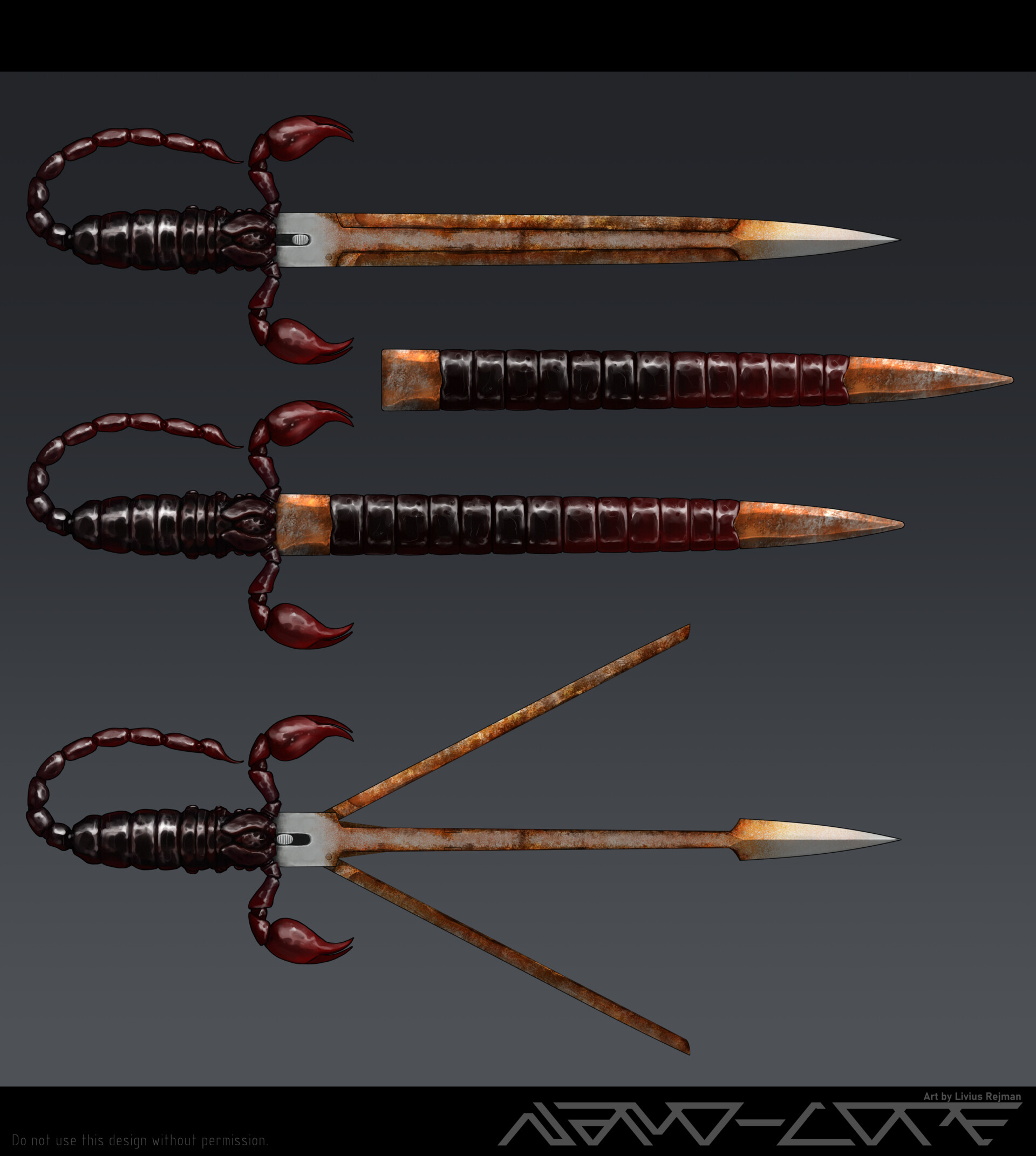 ArtStation - Trident Scorpion Dagger