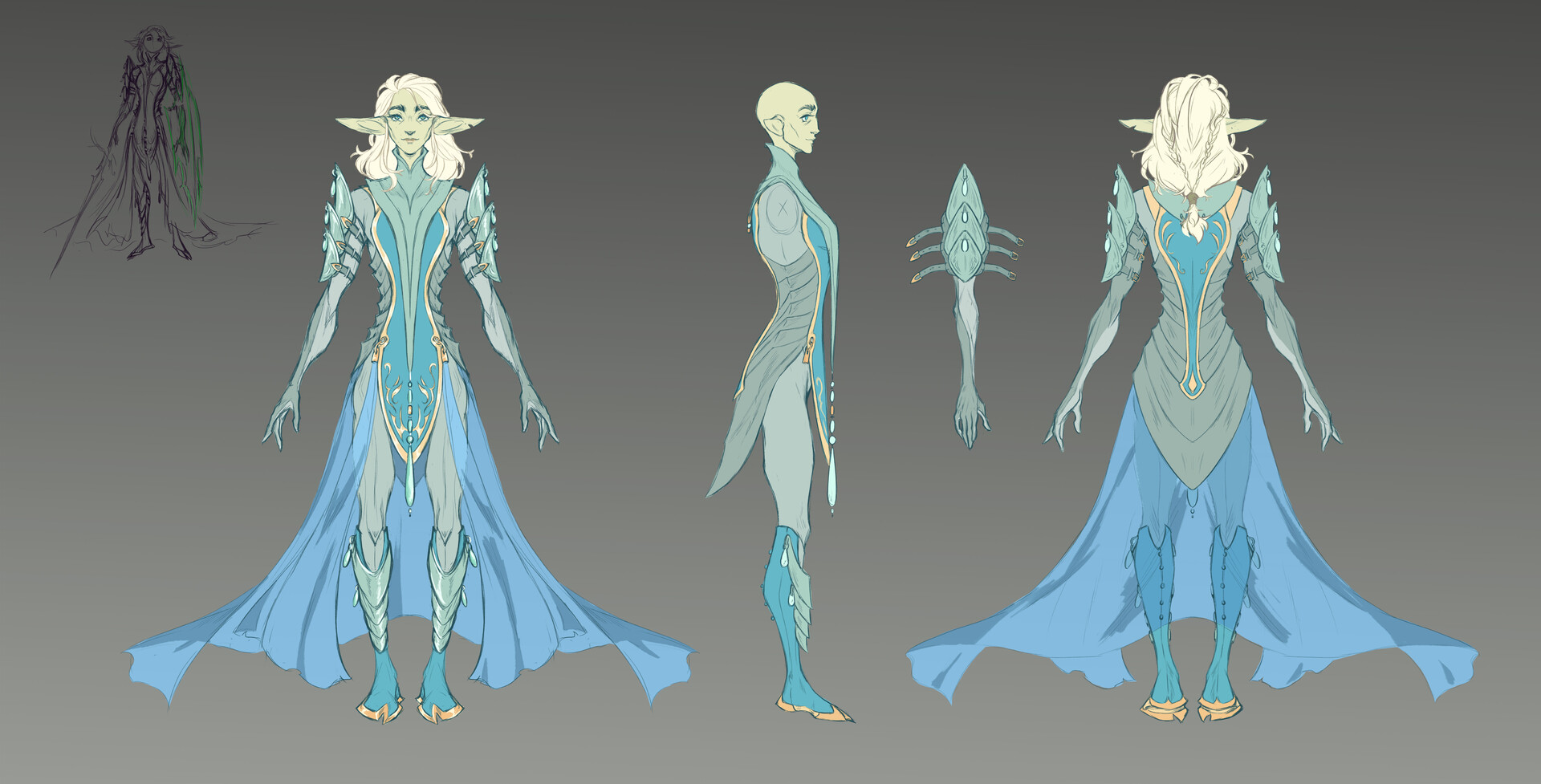 ArtStation - Elf Character Turn Around