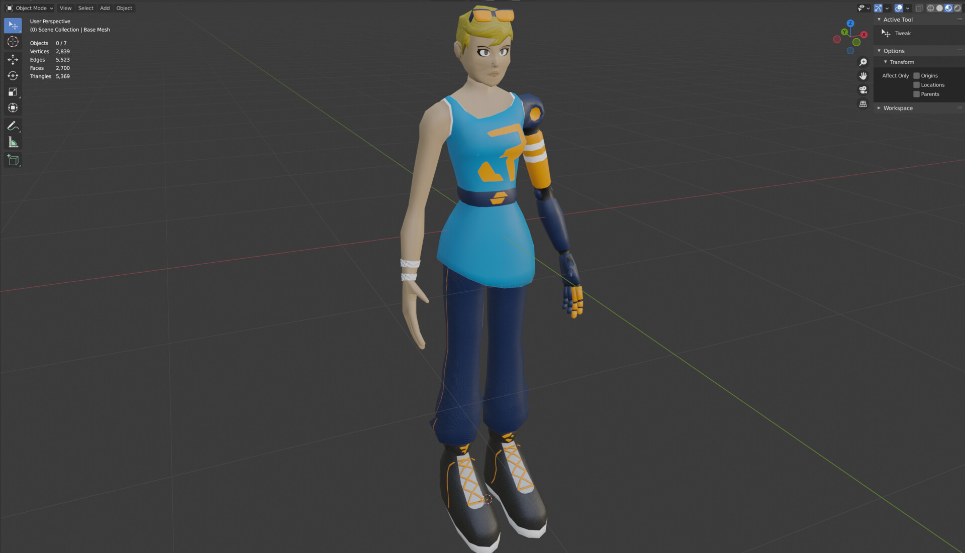 Steven McNicholas - Tess (Jet Set Radio Inspired Avatar for Vr Chat) 2021