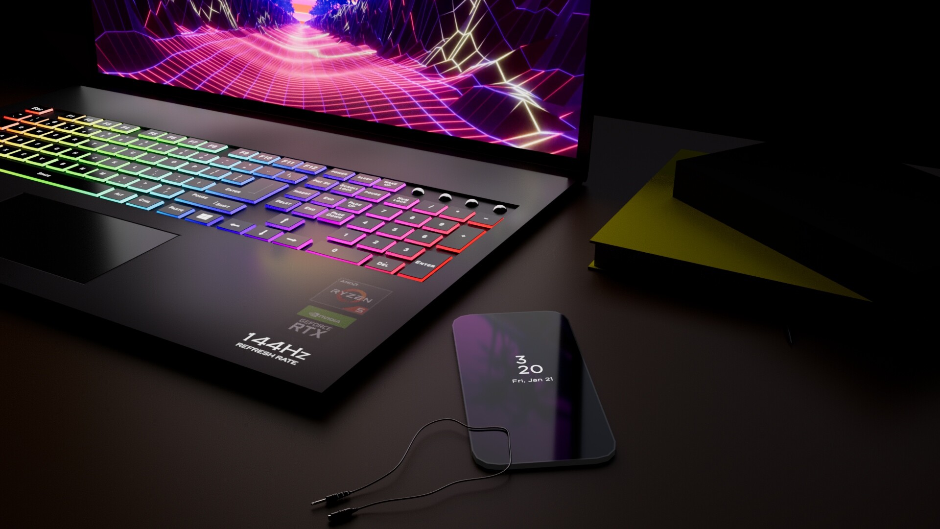 ArtStation - RGB Laptop
