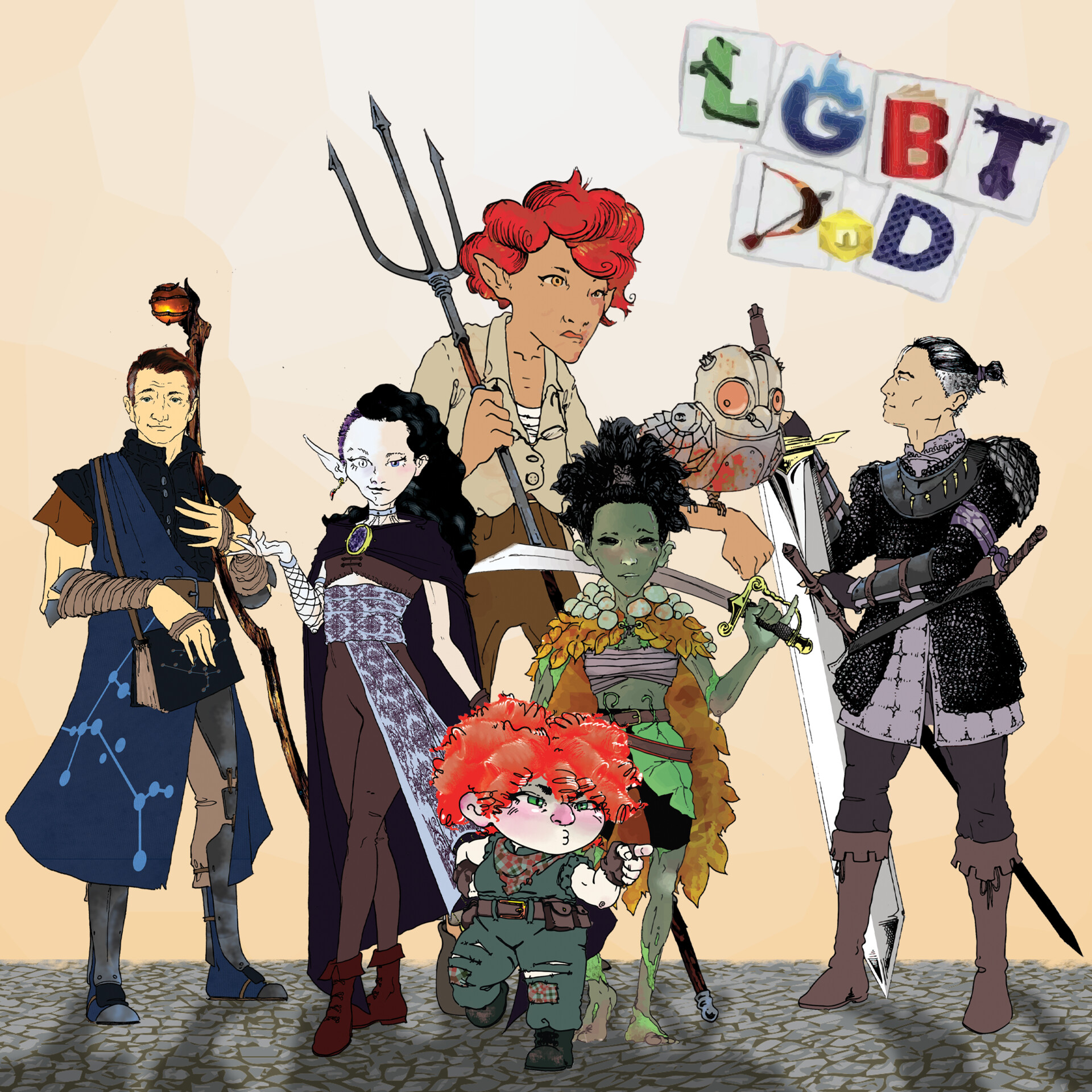 ArtStation - LGBT Dungeons and Dragons Character Lineup