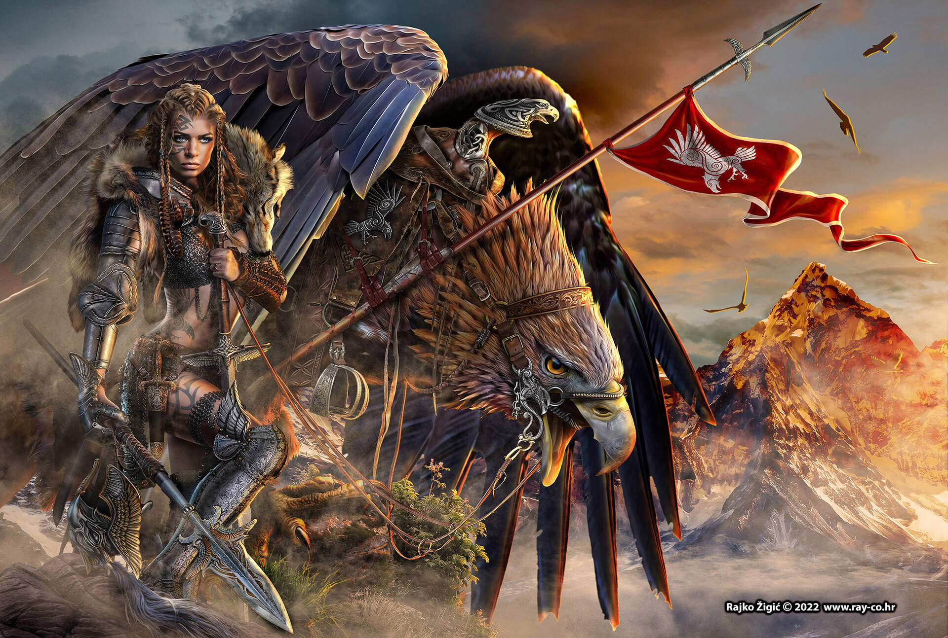 ArtStation - Eagle Rider 60 x 40 cm