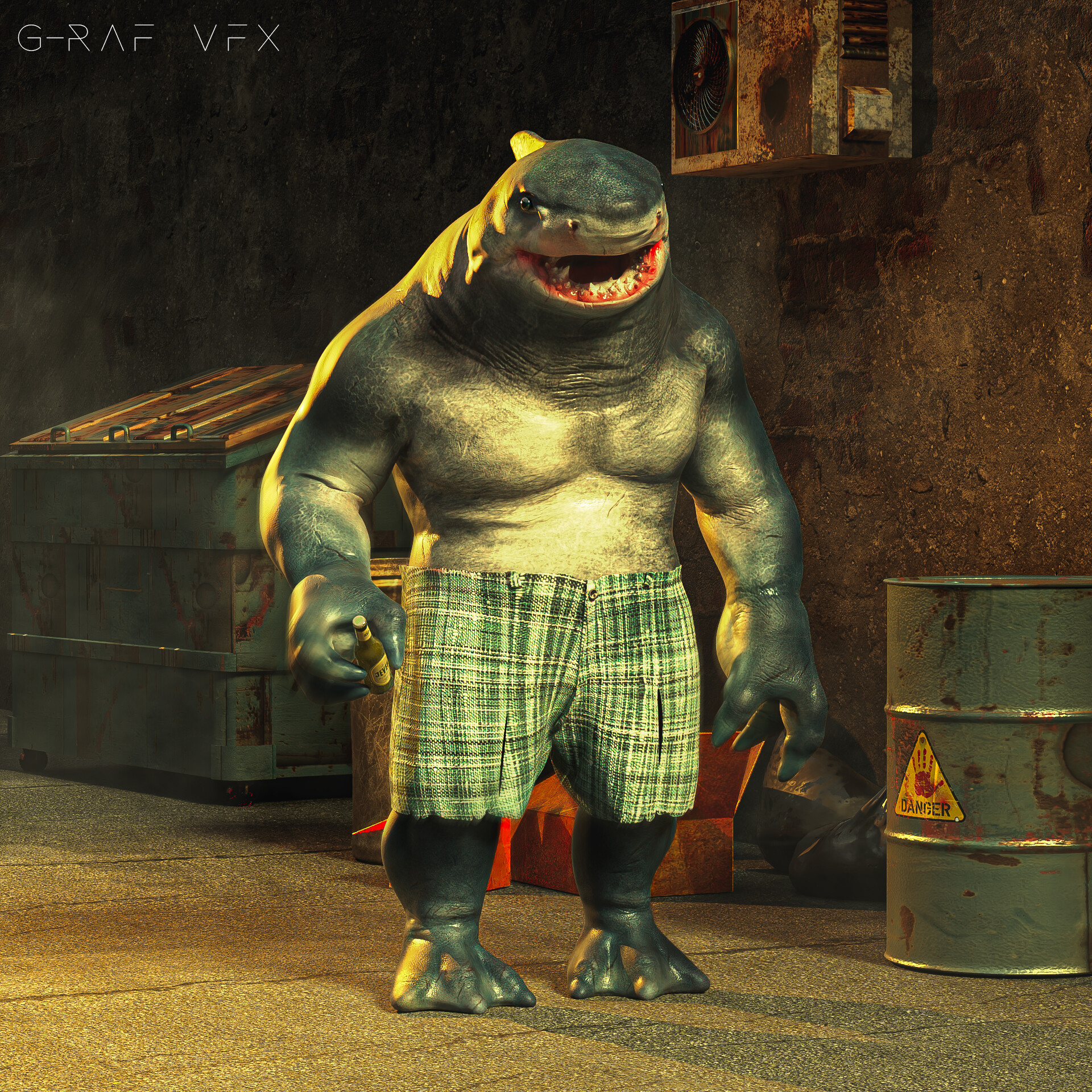ArtStation - King Shark (Nanaue) Fanart full 3D Model