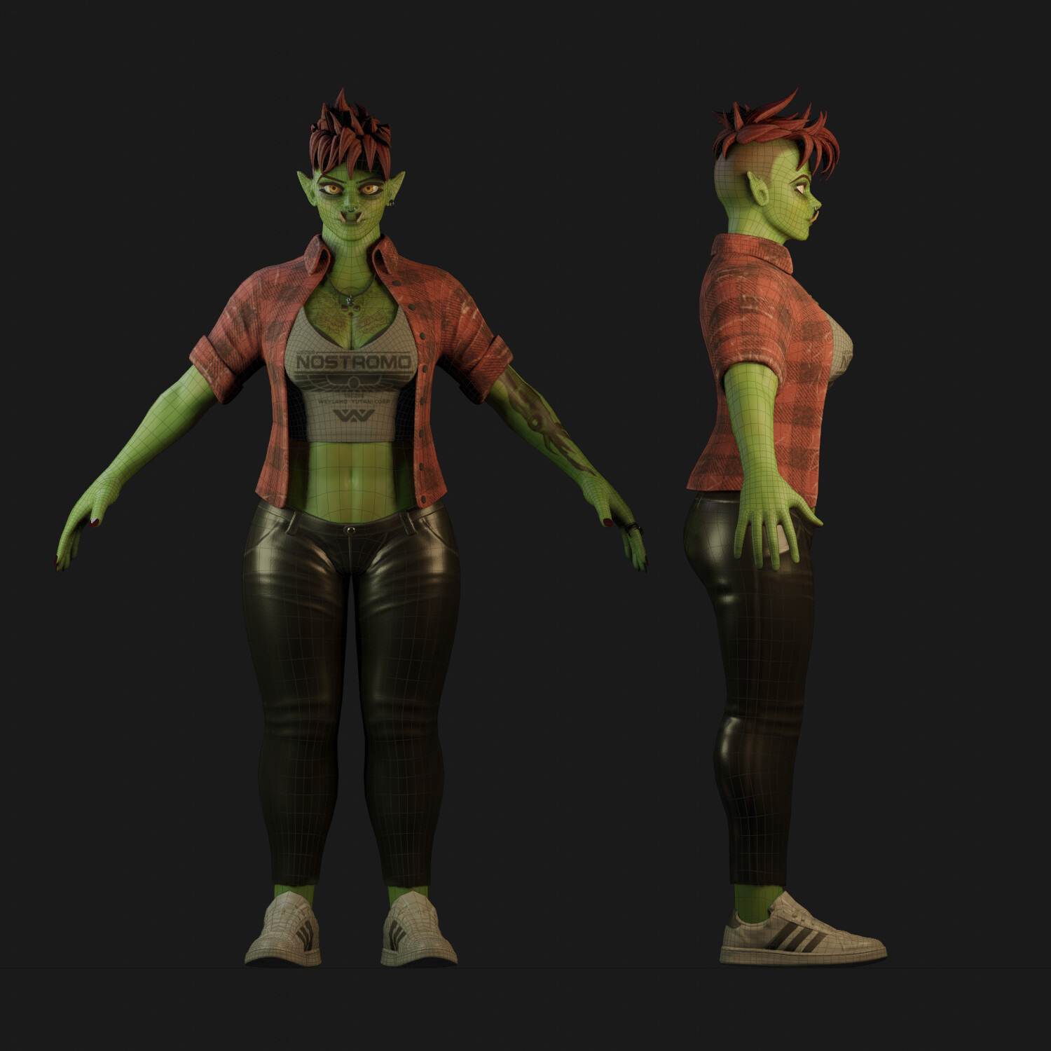 Jack Smith - Orc Skater - Real Time Character / VTuber Project