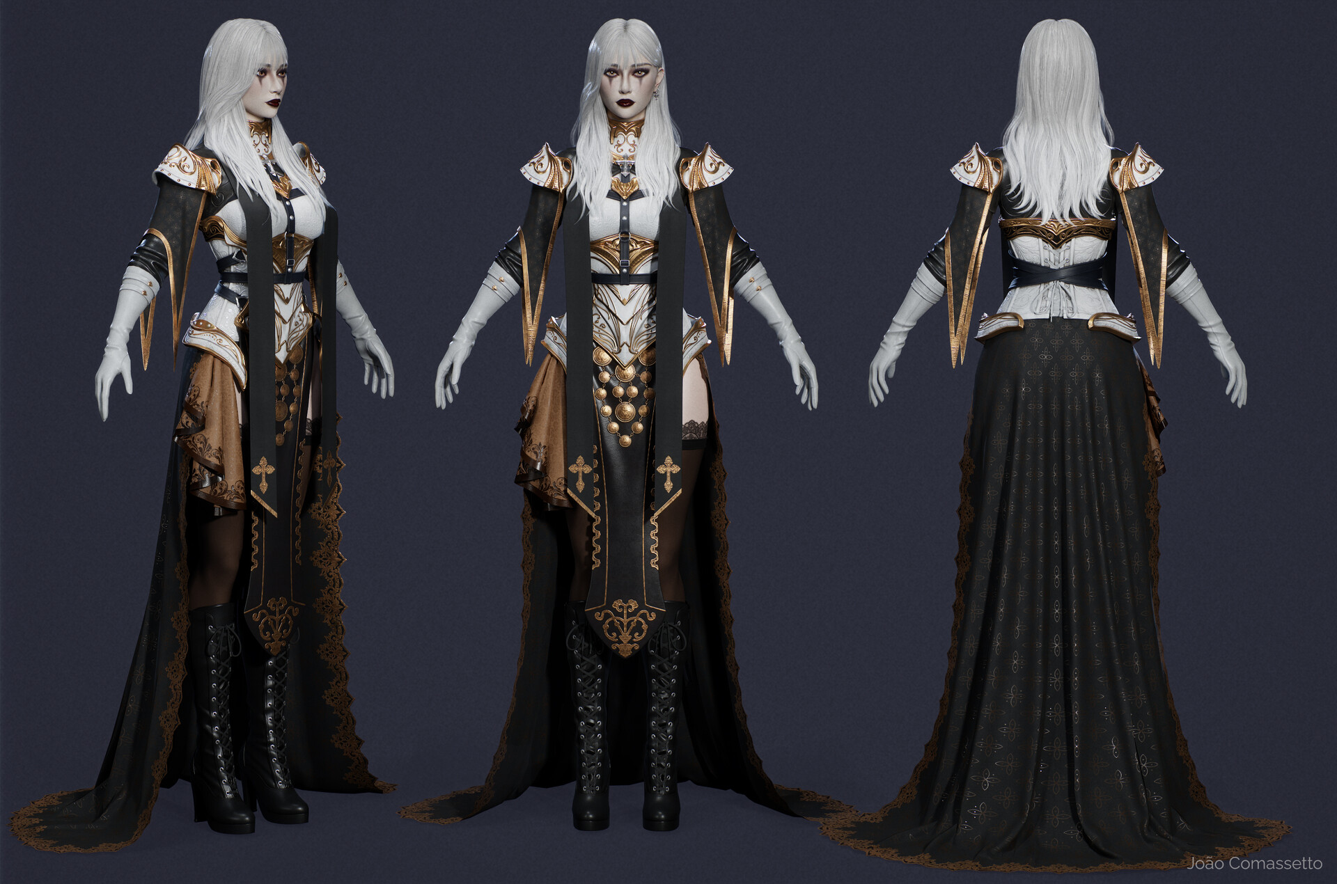 Luna — Gothic Priestess (Real-Time) by João Comassetto — ProUser.Me