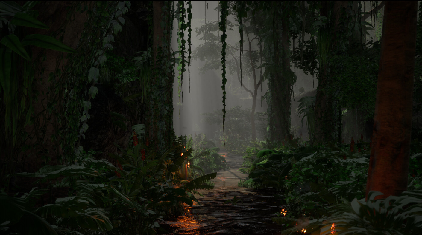 Cameron Boyle - Jungle Pathway - Lighting Test