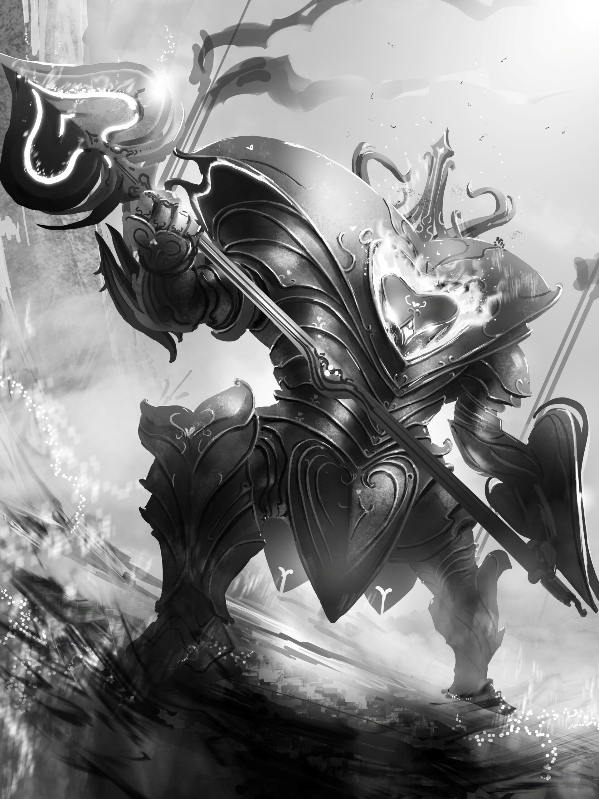 ArtStation - Card Soldier Illustration Sketch