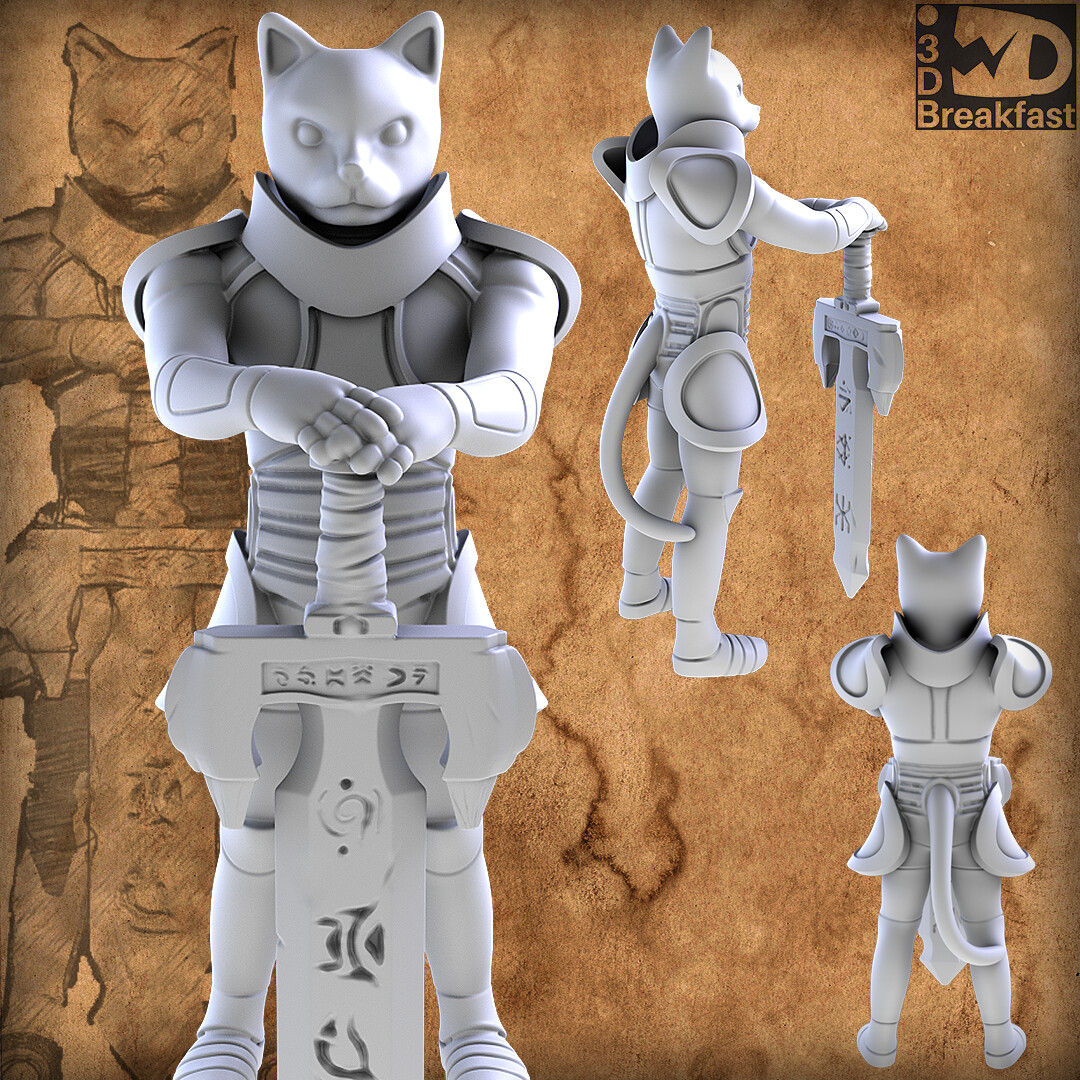 ArtStation - Cat Paladin