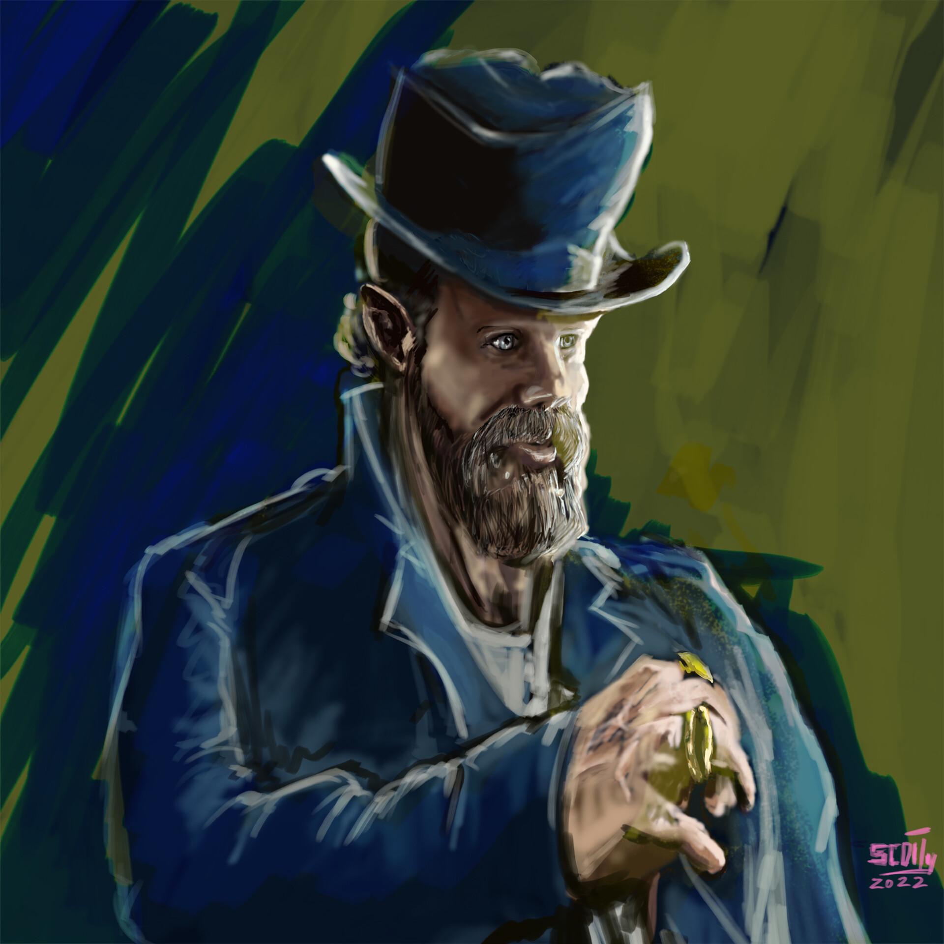 M. Scott Hull - 2022 Caricature Challenge 31 paintings 31 days