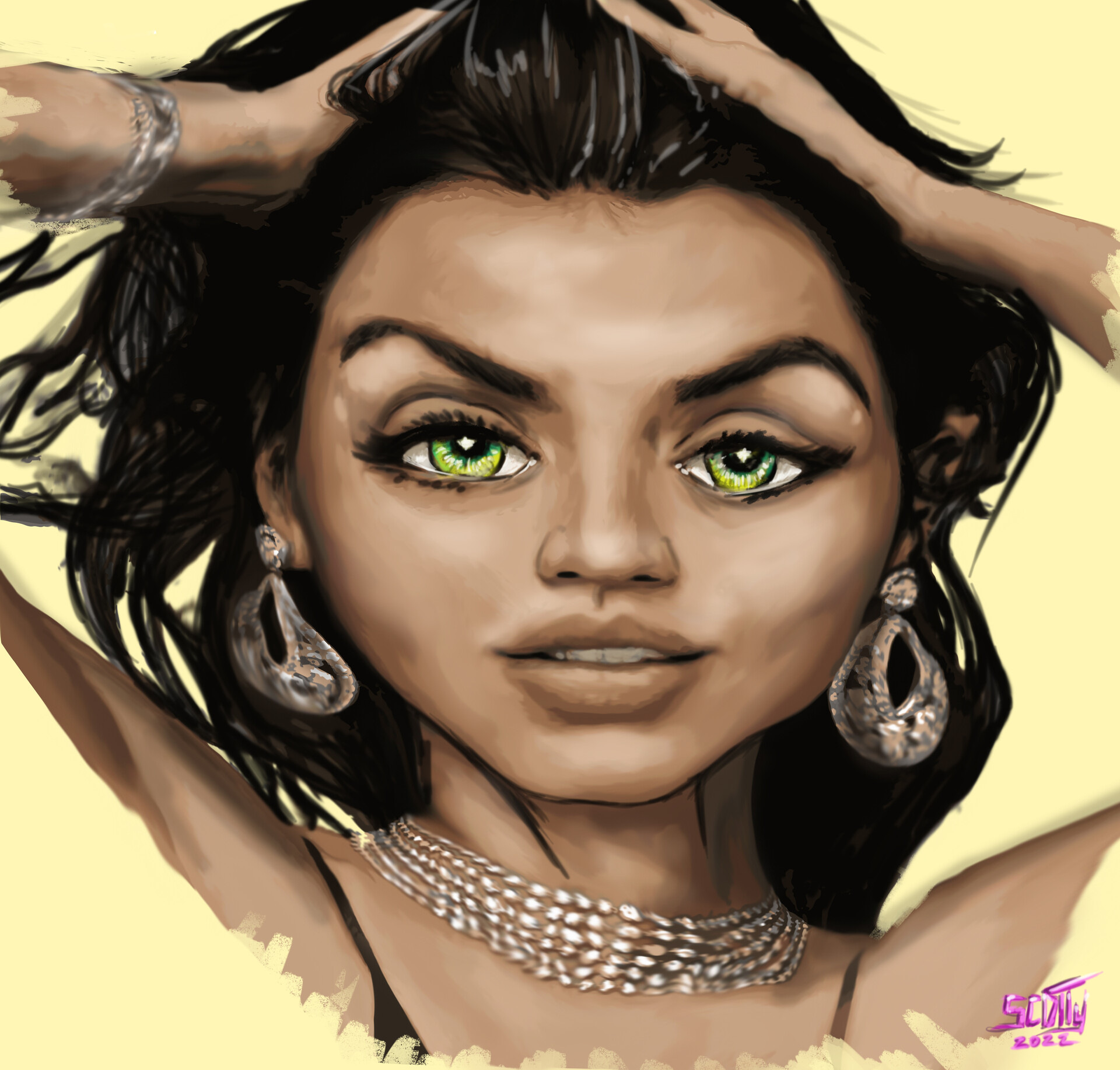 M. Scott Hull - 2022 Caricature Challenge 31 paintings 31 days