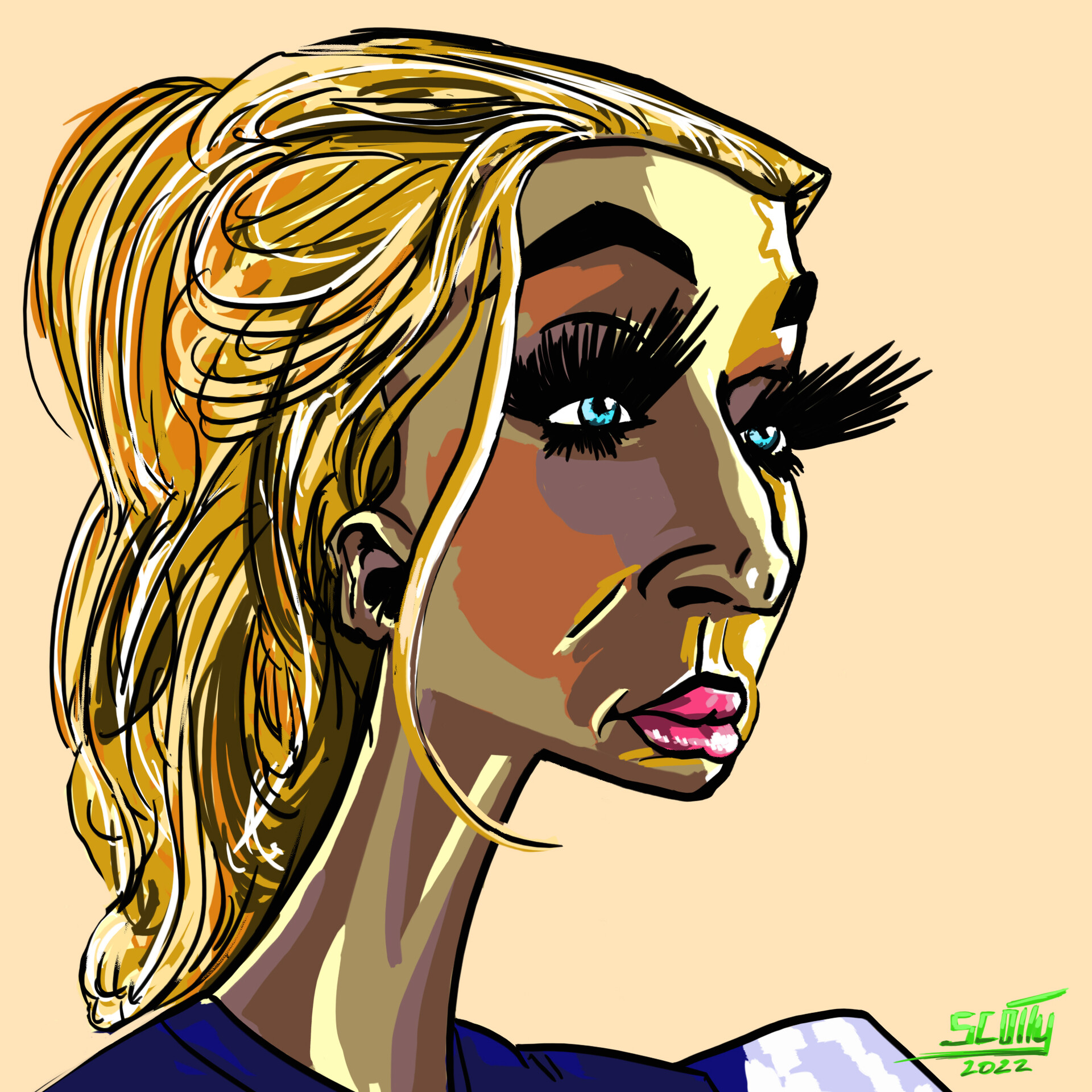 M. Scott Hull - 2022 Caricature Challenge 31 paintings 31 days