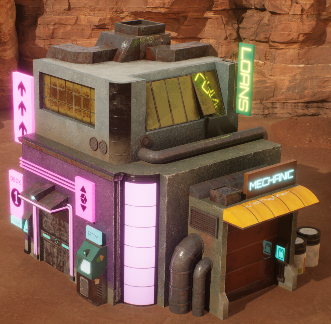 ArtStation - Sci-fi Building