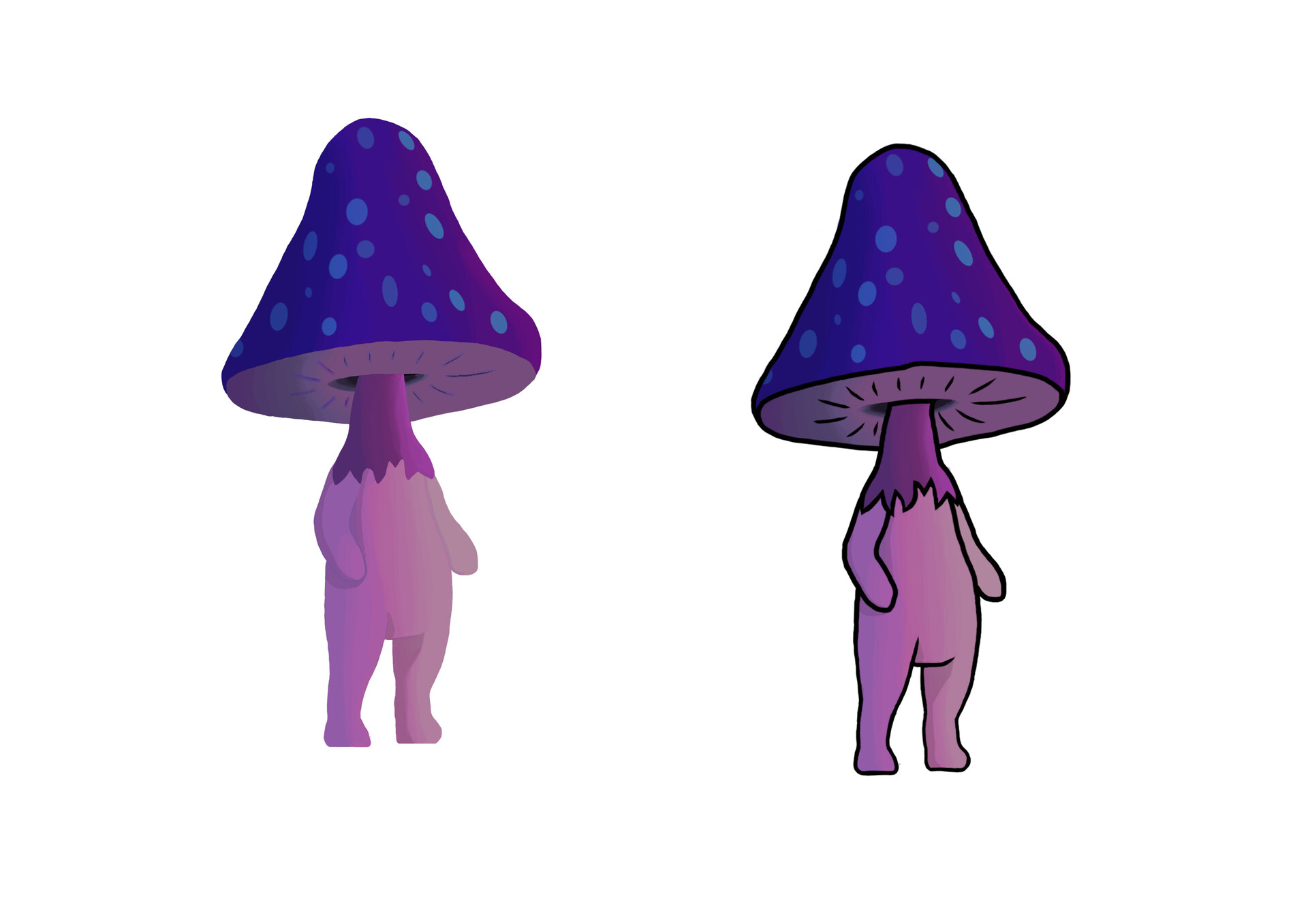Dani Duarte - Mushroom Head Kids Concept Art