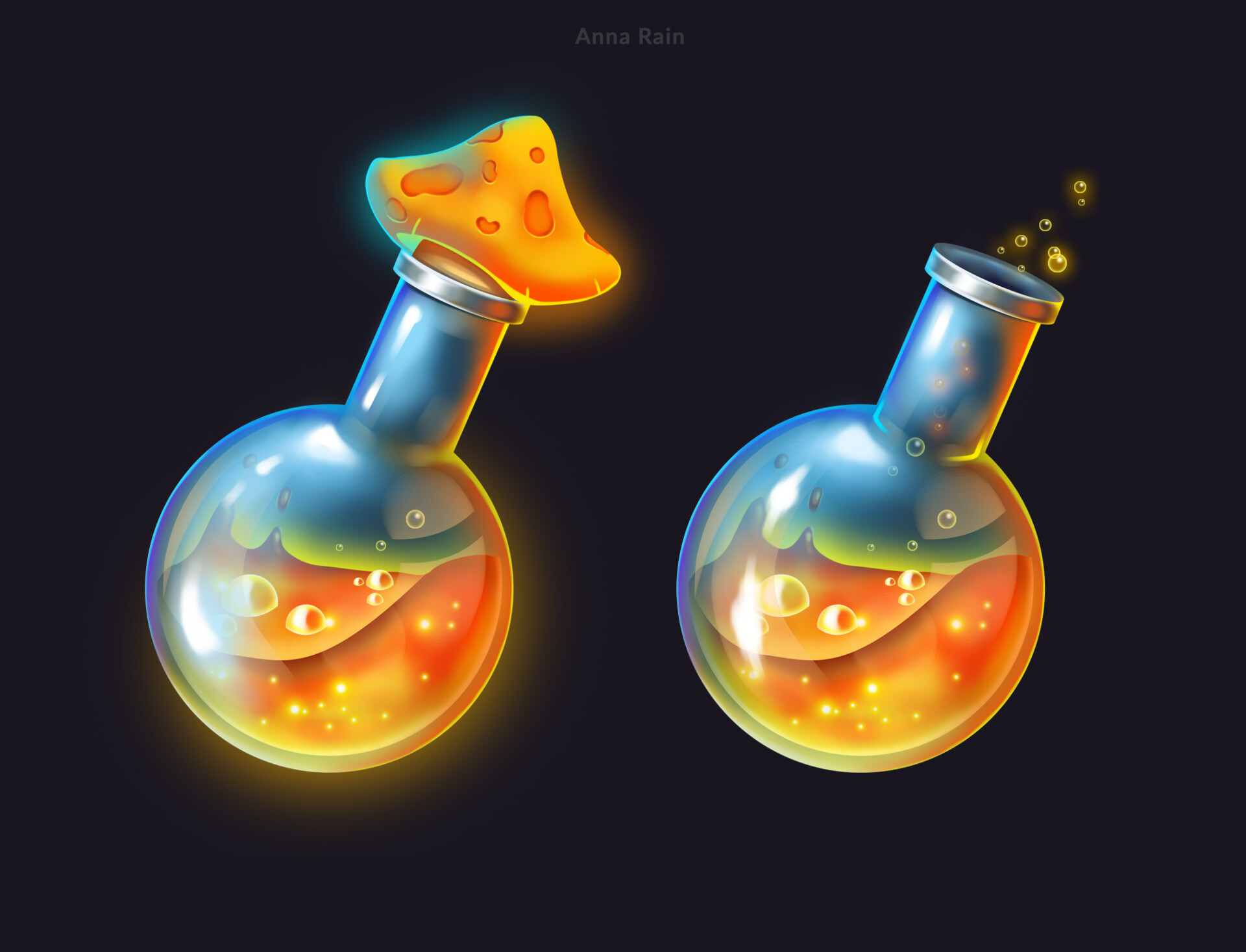 ArtStation - Potion with mushroom