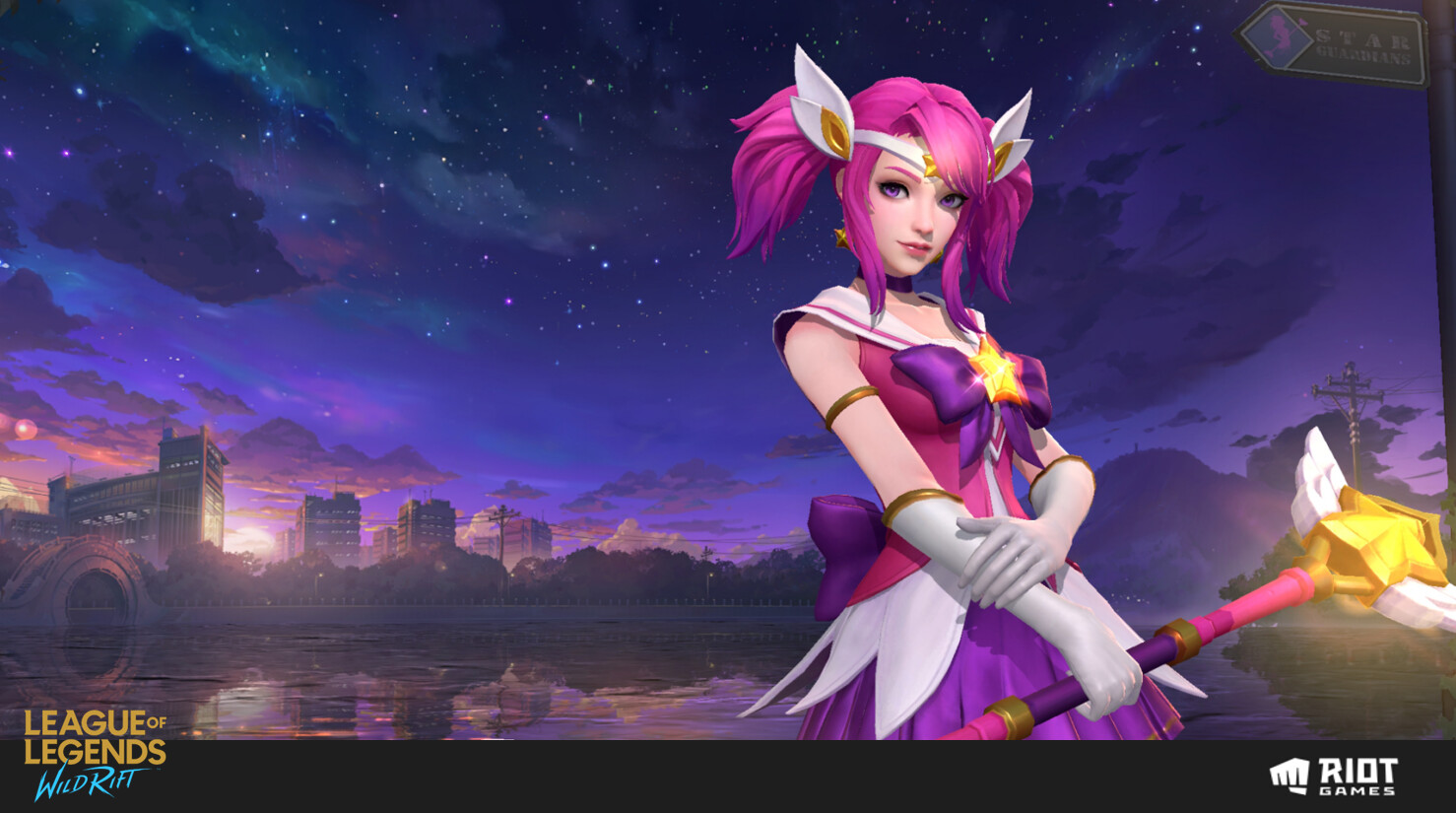 max cc - Star Guardian Lux Wild Rift Skin Turntable Animation