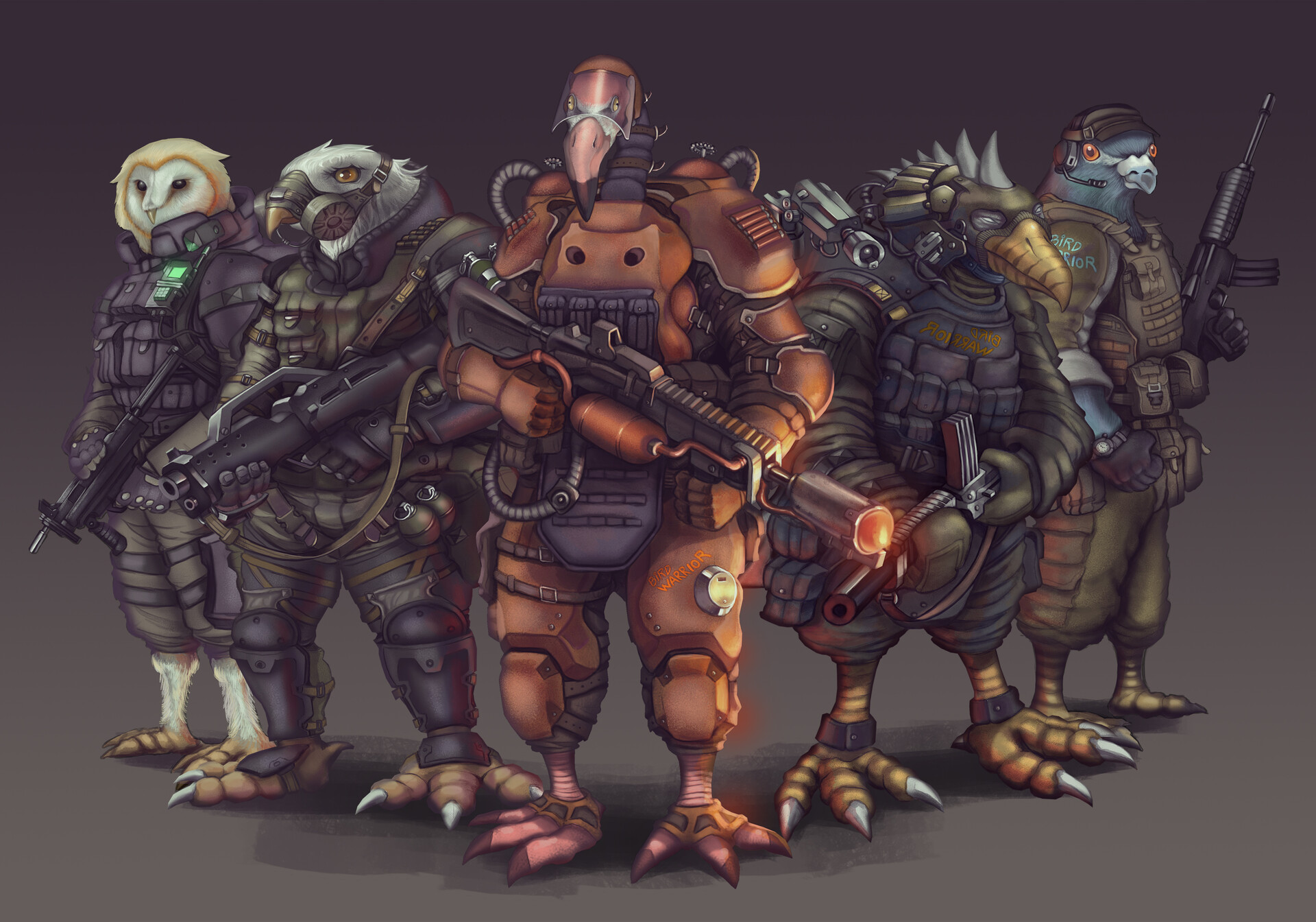 ArtStation - The bird squad