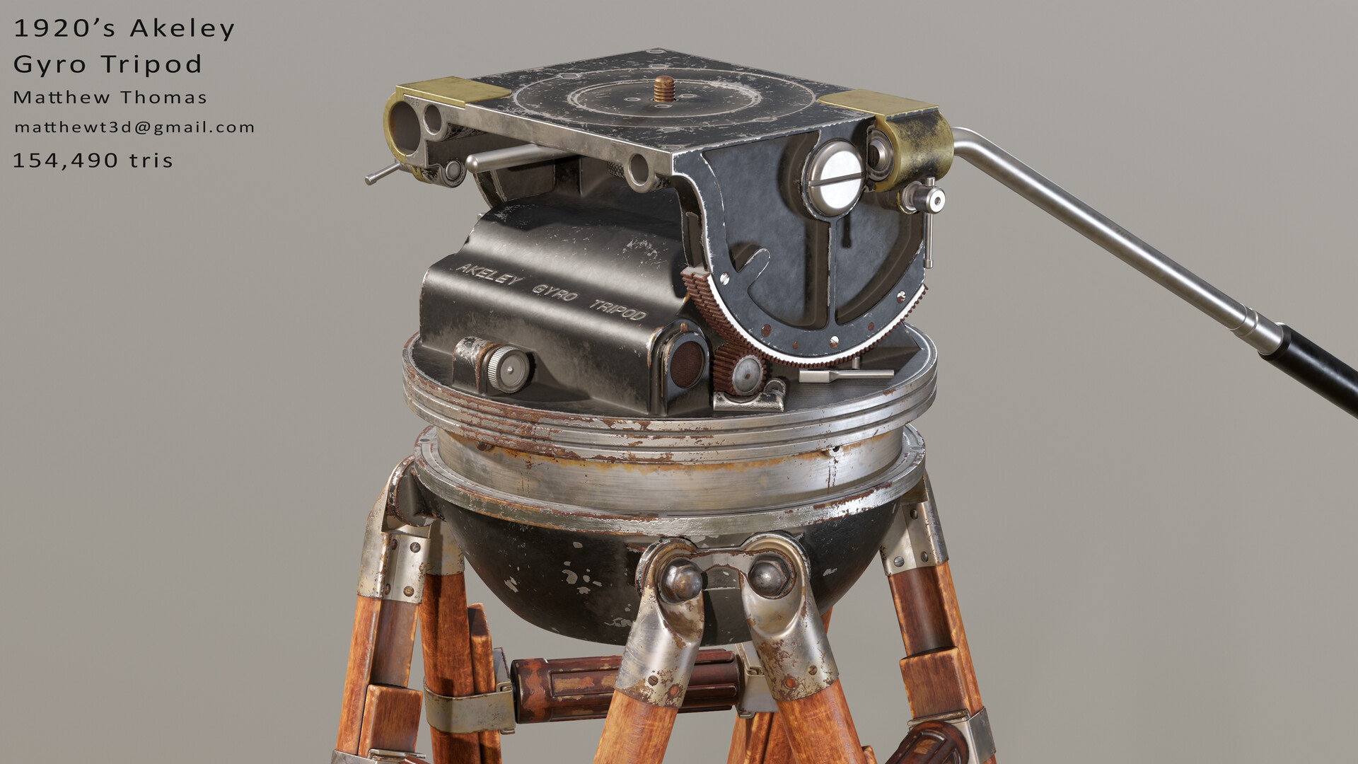 ArtStation - Akeley Gyro Tripod