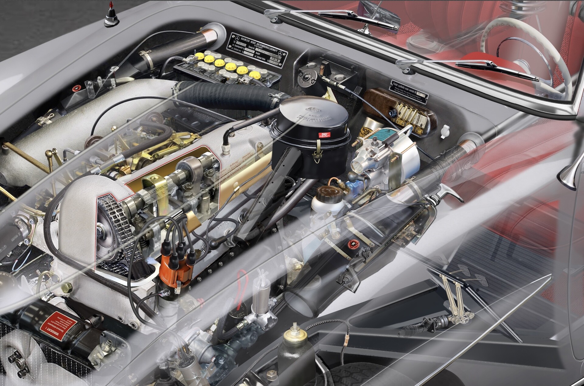 Tailor made Cutaways - Mercedes-Benz 190 SL (W121) - the small brother ...