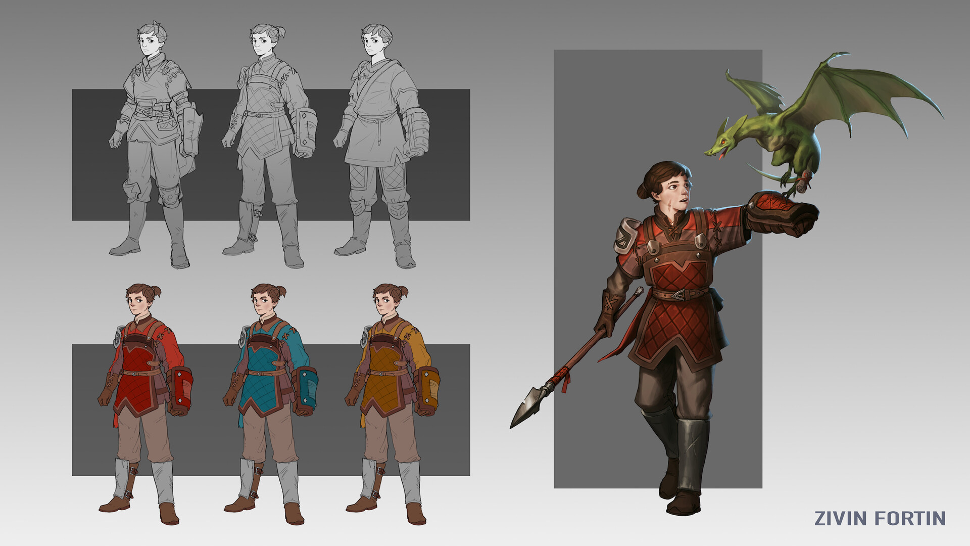 ArtStation - Dragon Scouts Concept 1