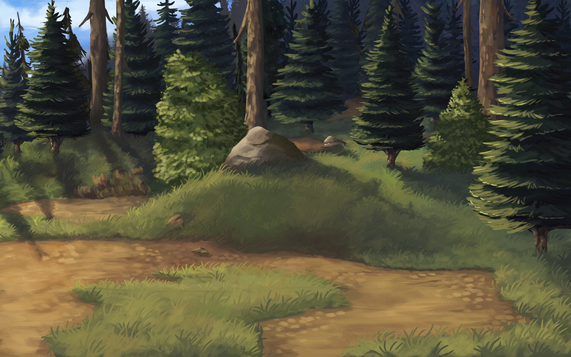 Bee Merrell - Backgrounds For Animation | Spirit: Stallion of the Cimarron