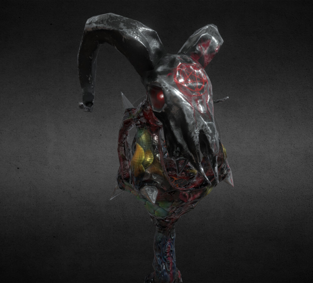 ArtStation - Necro Staff (game asset)