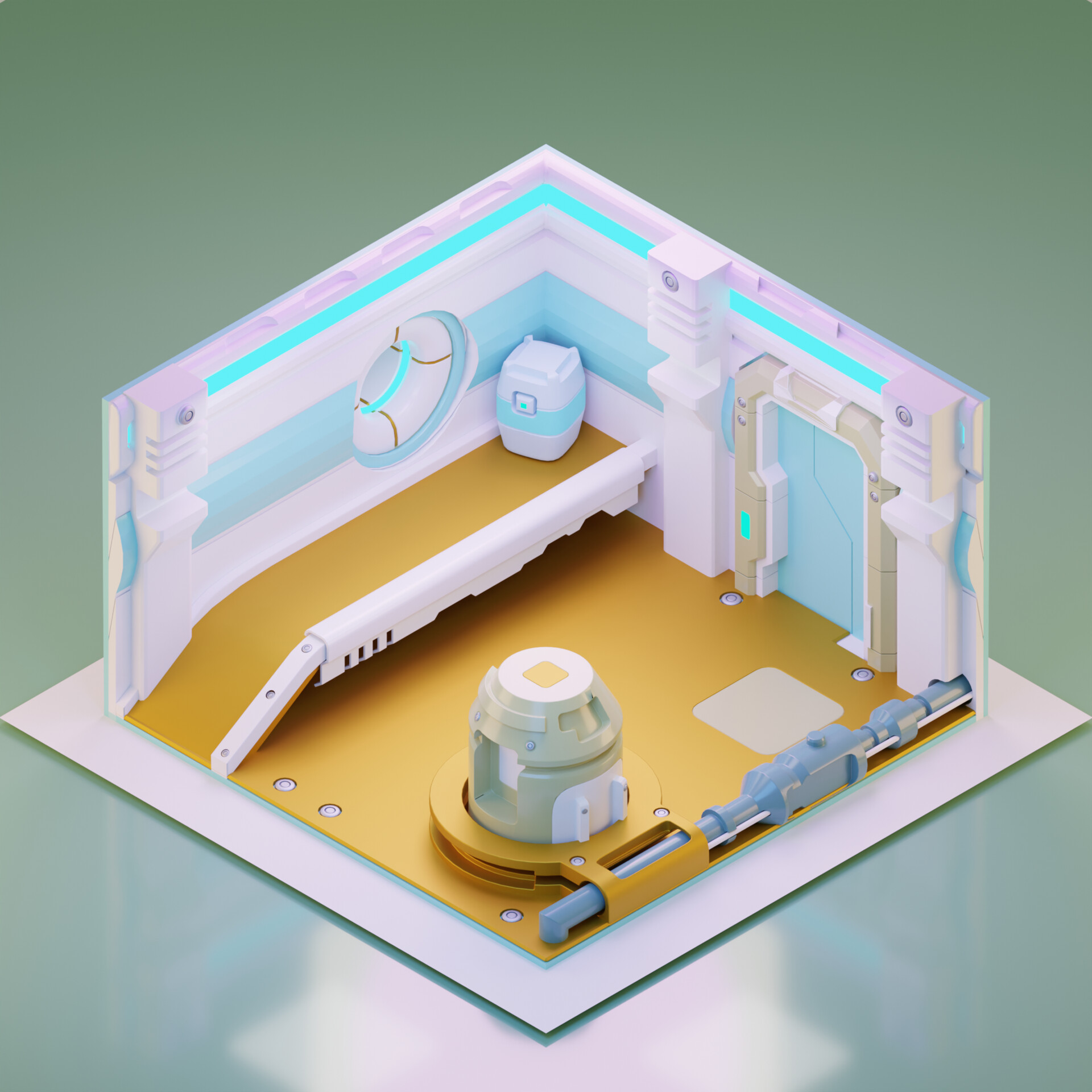 ArtStation - R2-D2 scene Polygon Runway