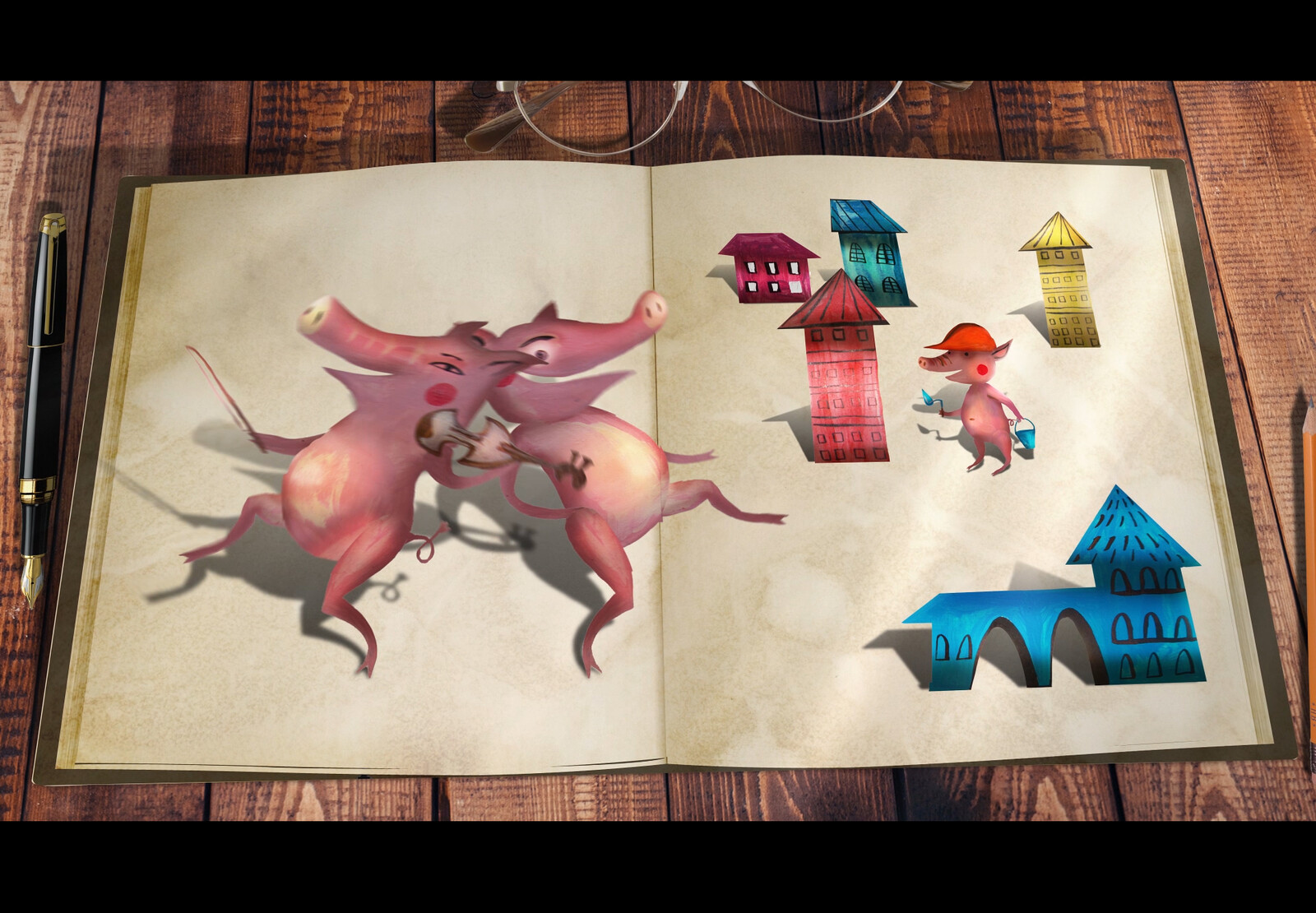 Dzianis Mizhui - Screensaver for video program "Tales with Malyavanych ...