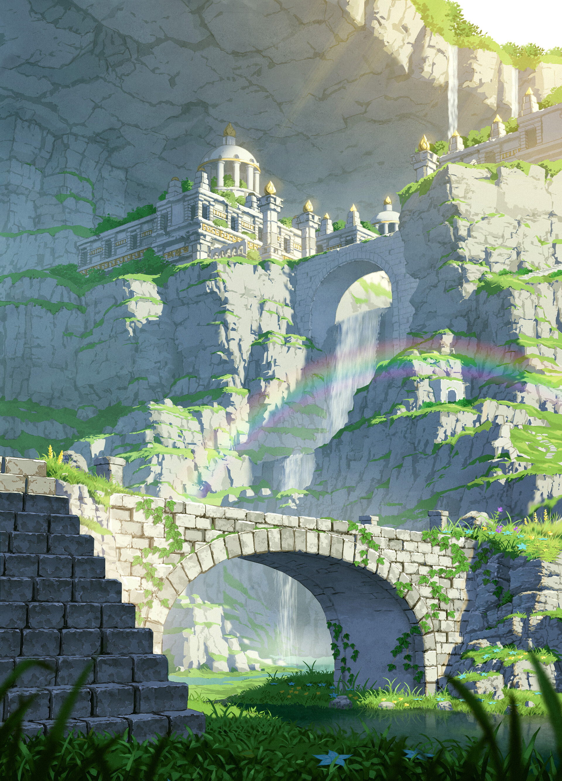 Reduced palette ordered dither study - link to original art in comments : r/PixelArt