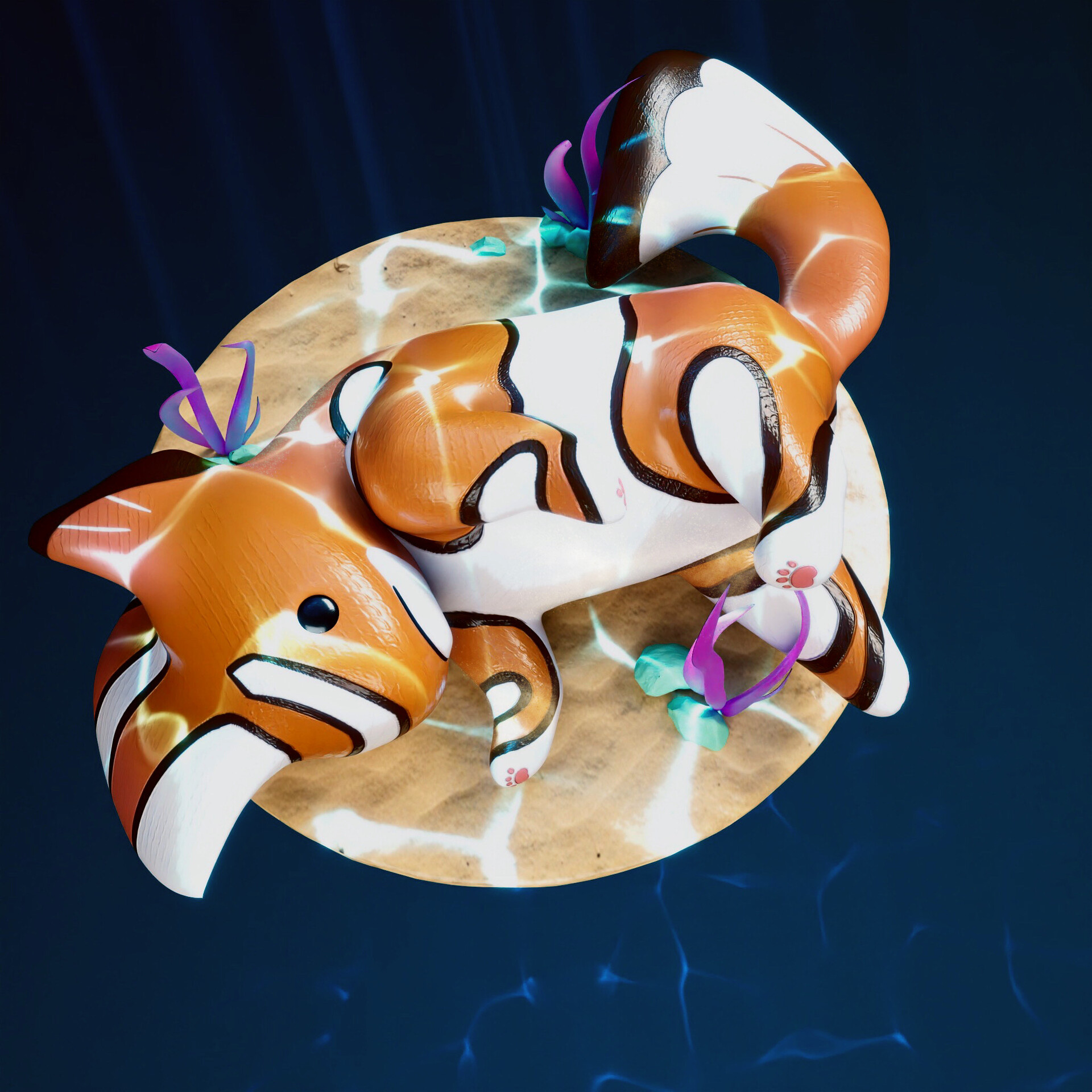 alyssa lim - Ebiko the Clownfish Dinosaur