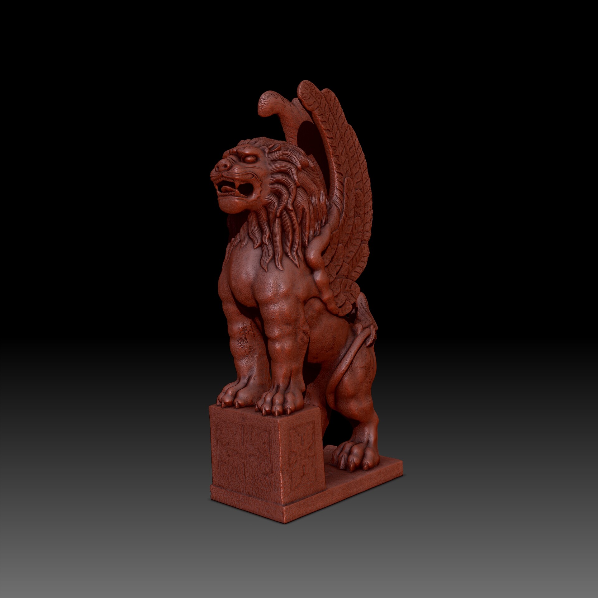 ArtStation - Winged Sphinx Statue