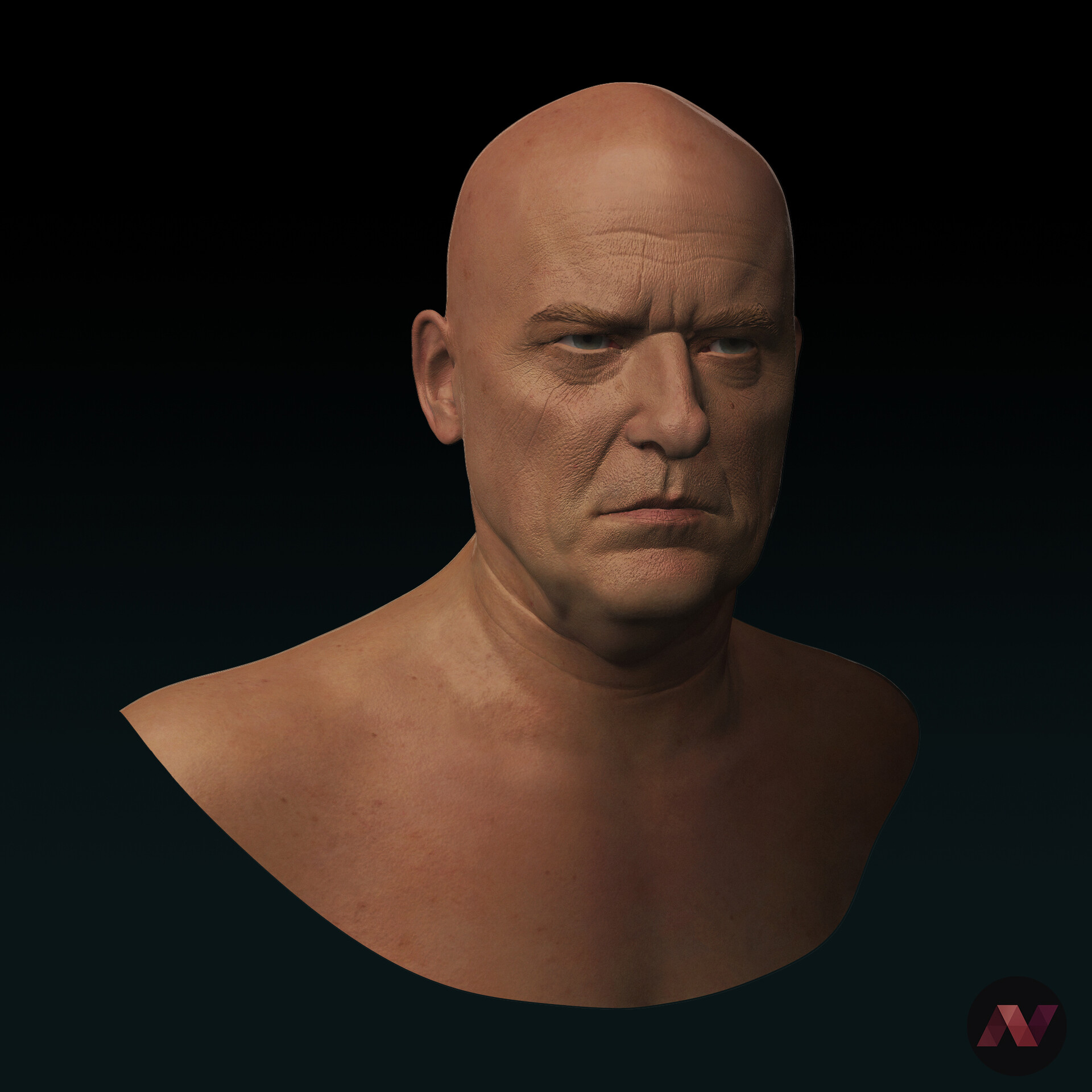 ArtStation - Dean Norris Portrait