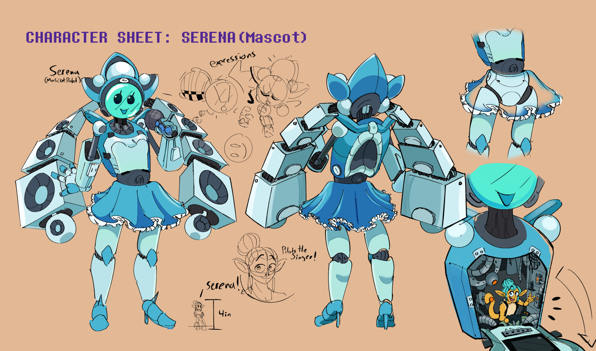 Andrew Day - Serena Mascot Design!